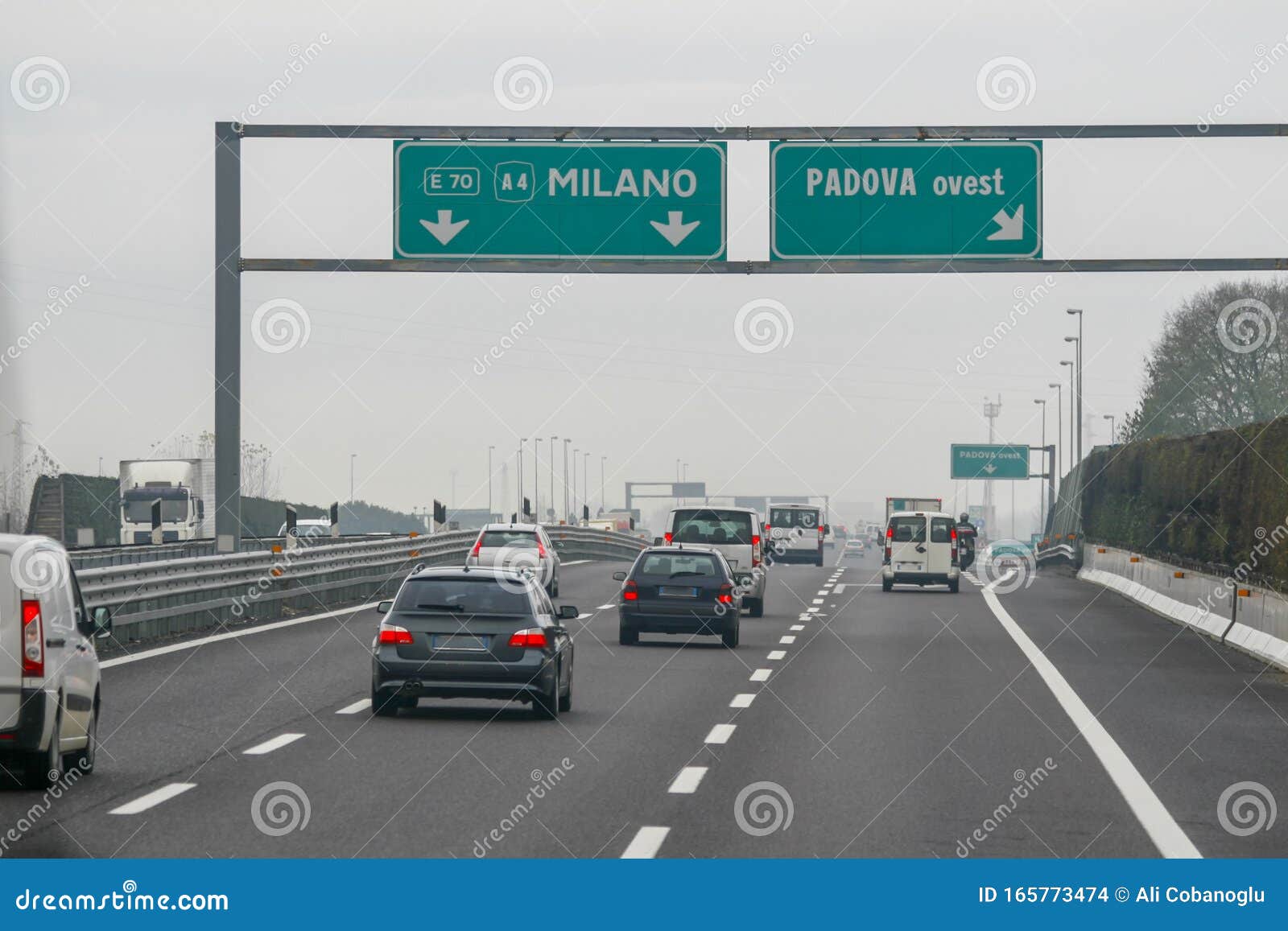 Milan Road Signage in the Italy Stock Photo - Image of junction ...