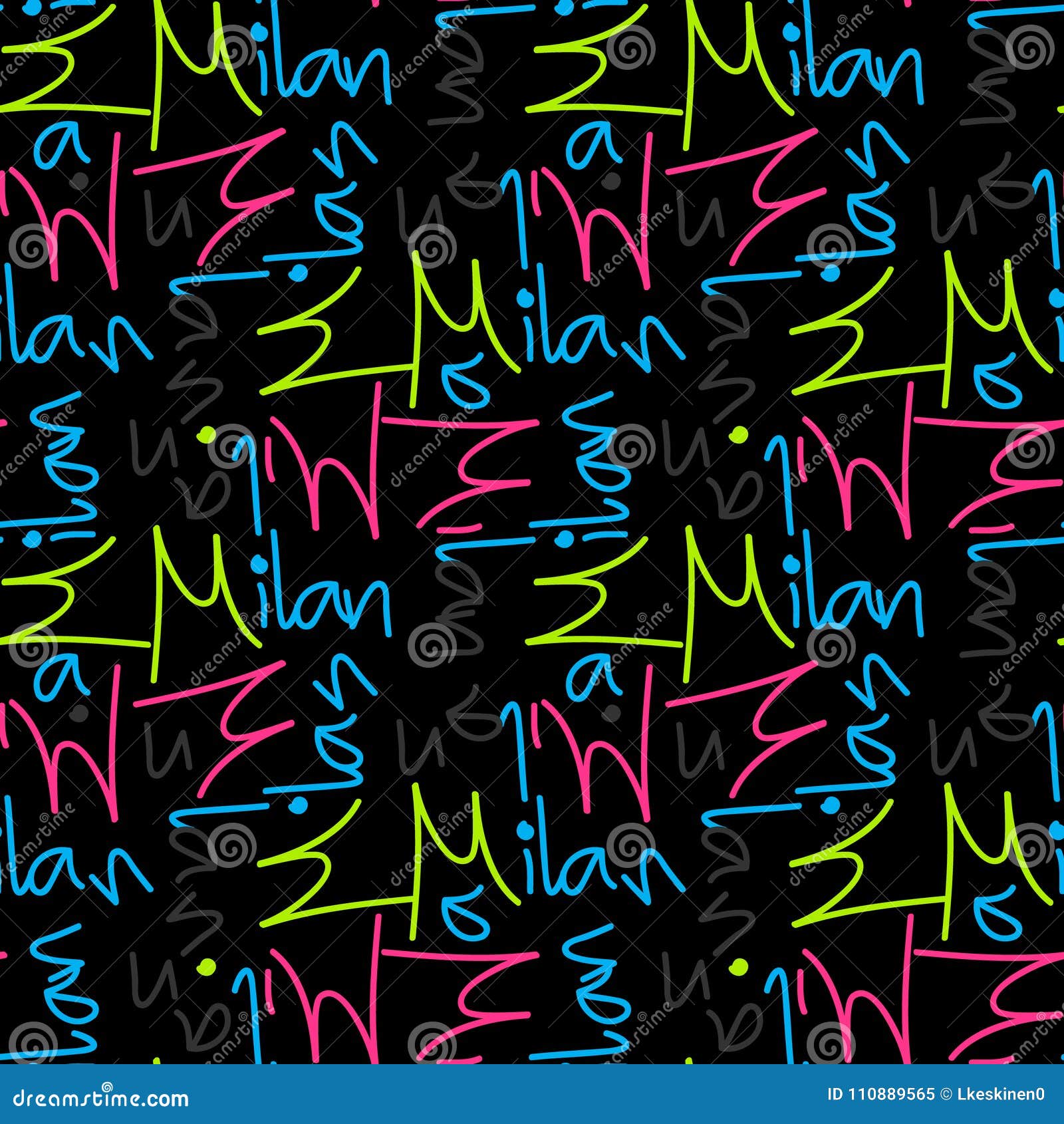 Milan seamless pattern stock vector. Illustration of patterns - 110889565