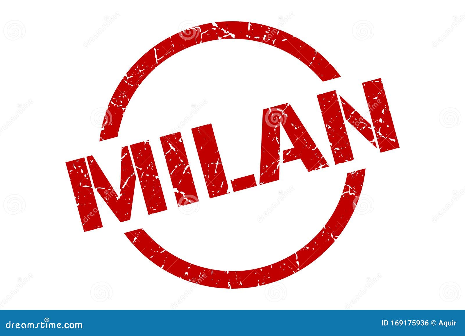 Milan Stamp. Milan Grunge Round Isolated Sign Stock Vector ...