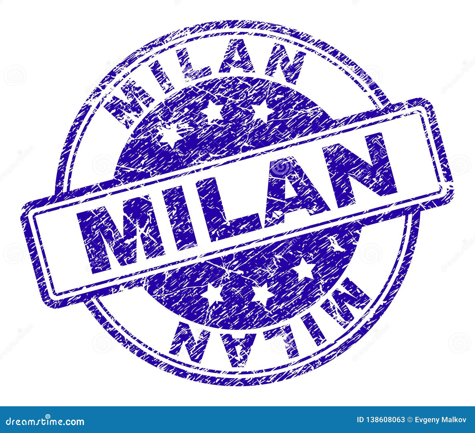 Grunge Textured MILAN Stamp Seal Stock Vector - Illustration of print ...