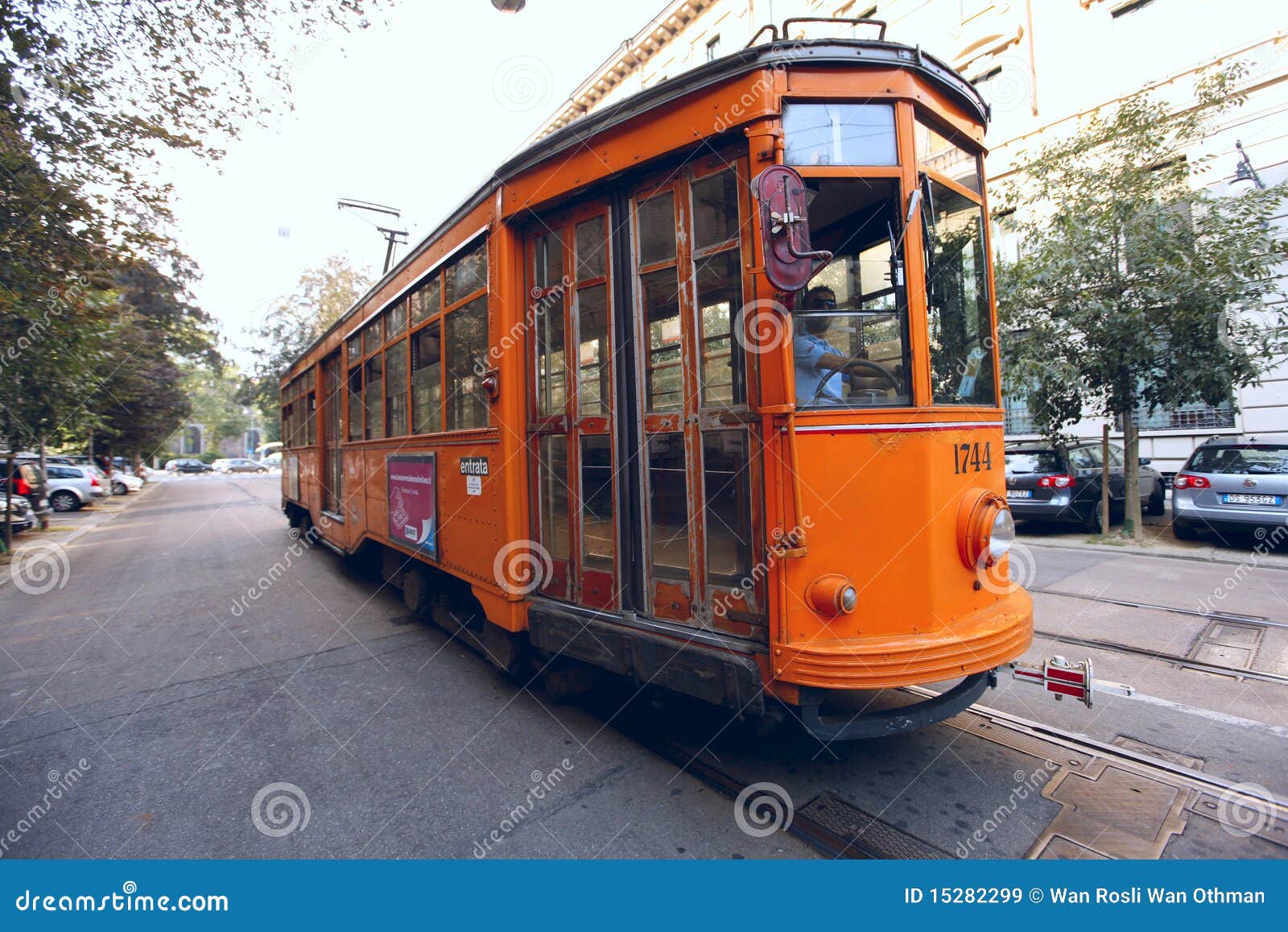 Milan Tram editorial stock image. Image of driver, system - 15282299