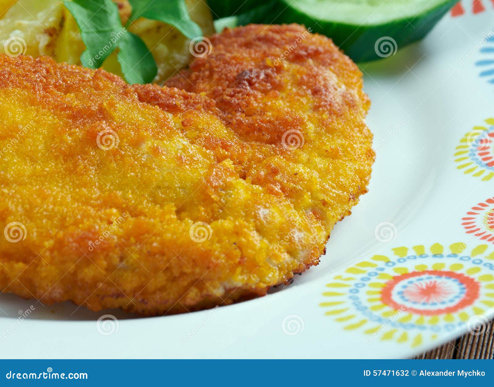 Milanesa de Pollo stock photo. Image of spain, cooking - 57471632