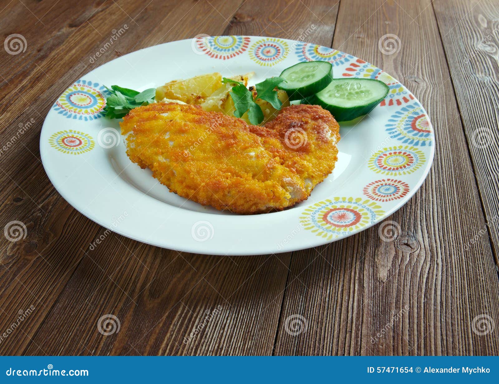 Milanesa de Pollo stock photo. Image of escalopes, cooking - 57471654