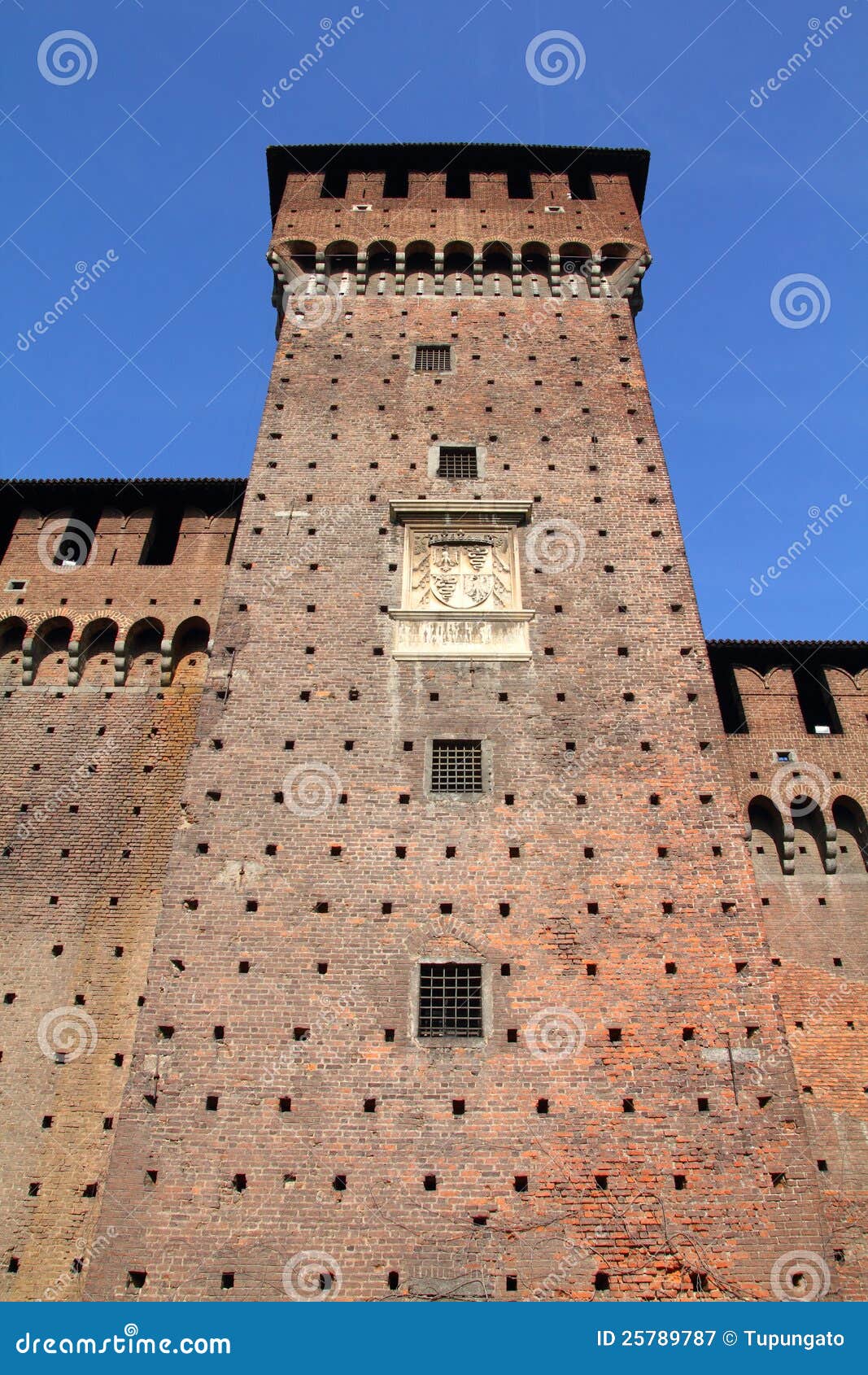 Milano castle stock image. Image of famous, travel, sforzesco - 25789787