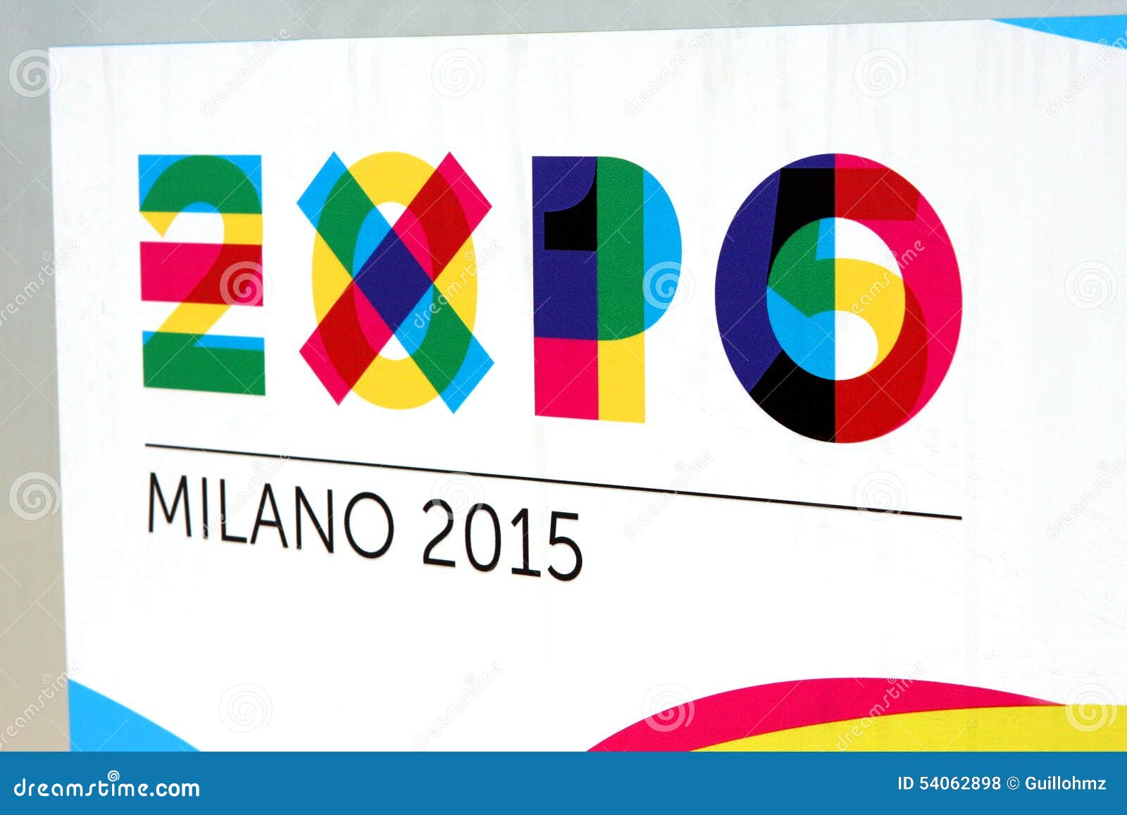 EXPO MILANO 2015 Logo editorial stock photo. Image of artist - 54062898