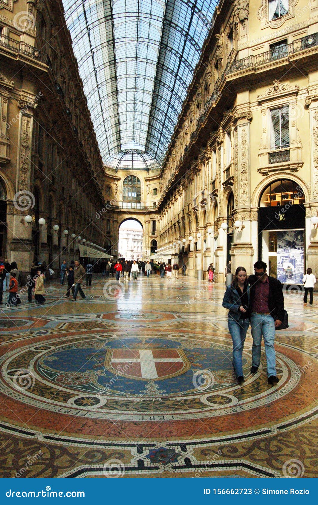 The Milano Gallery From The Center Royalty-Free Stock Photography ...