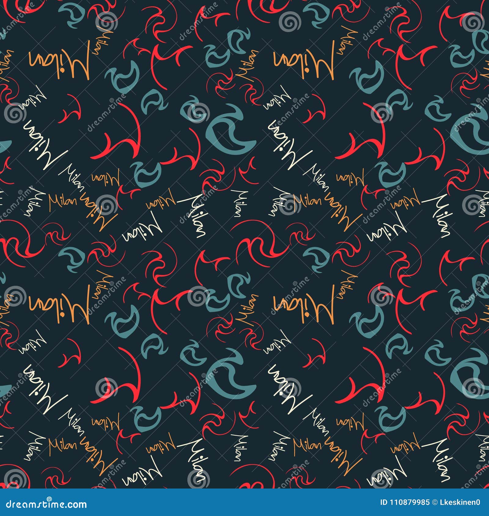 Milan creative pattern stock vector. Illustration of commerce - 110879985