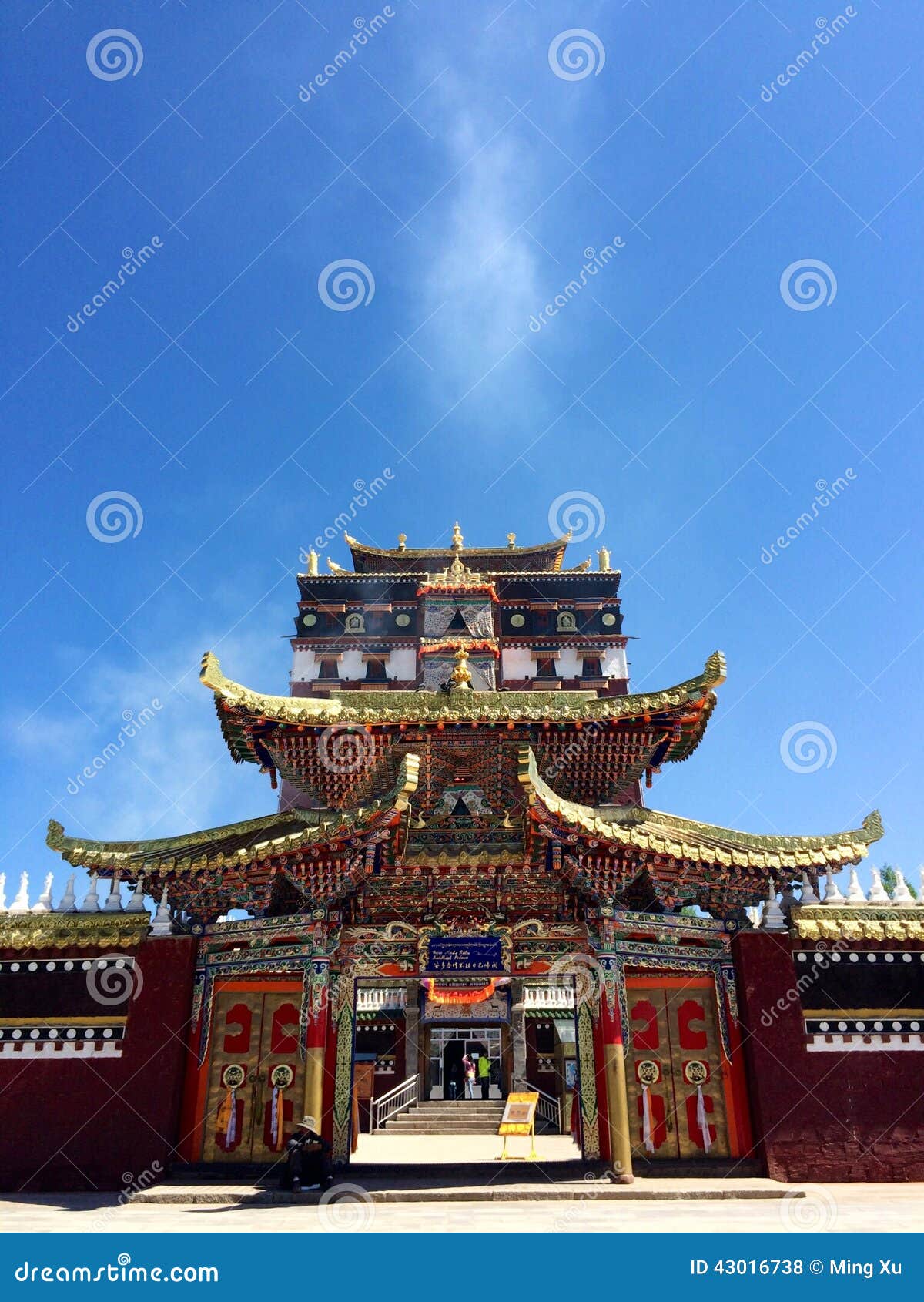 Milarepa Temples editorial stock photo. Image of architectural - 43016738