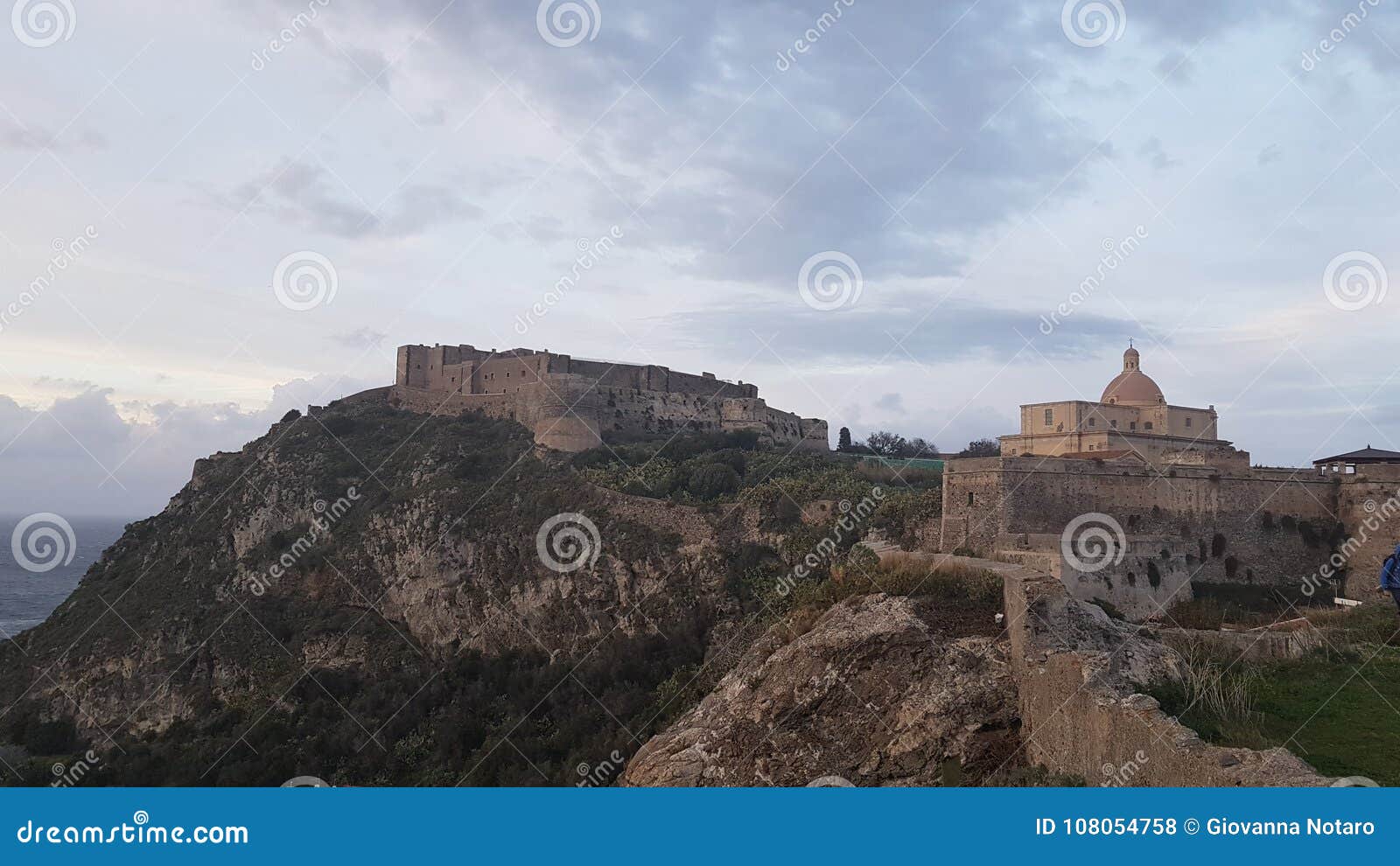 Milazzo caste stock photo. Image of milazzo, castle - 108054758