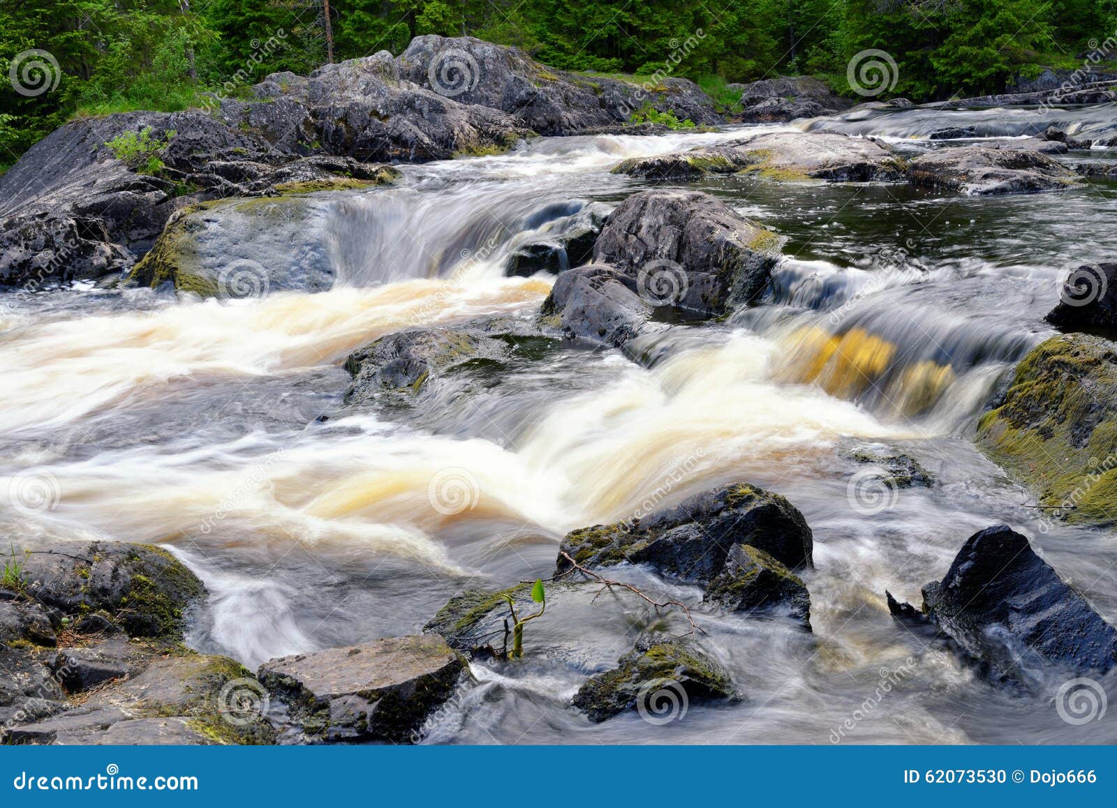 Milchiges Glazial- Rasendes Flusswasser Stockfoto - Bild von ...