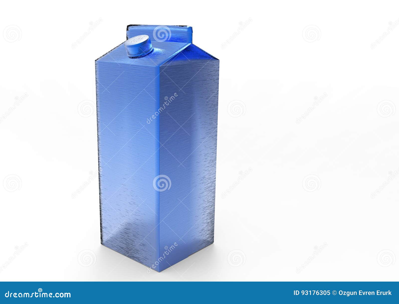 Milchkasten 3D stock abbildung. Illustration von karton - 93176305
