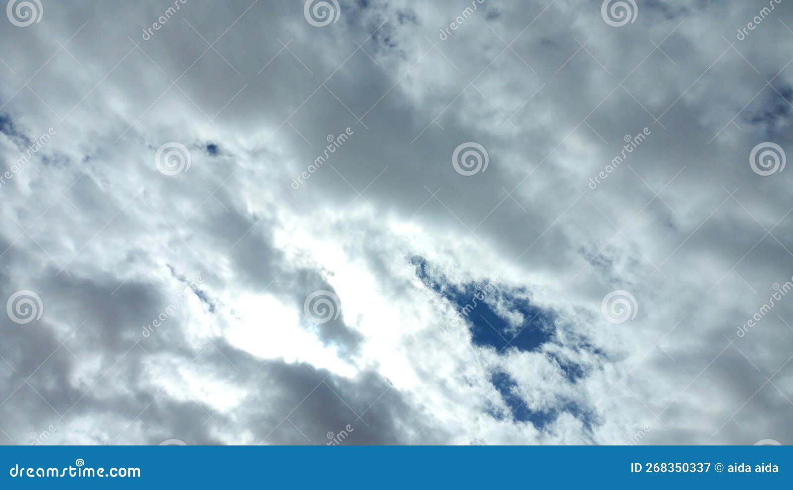 Mild Winter Weather with White Clouds Stock Image - Image of cloud ...