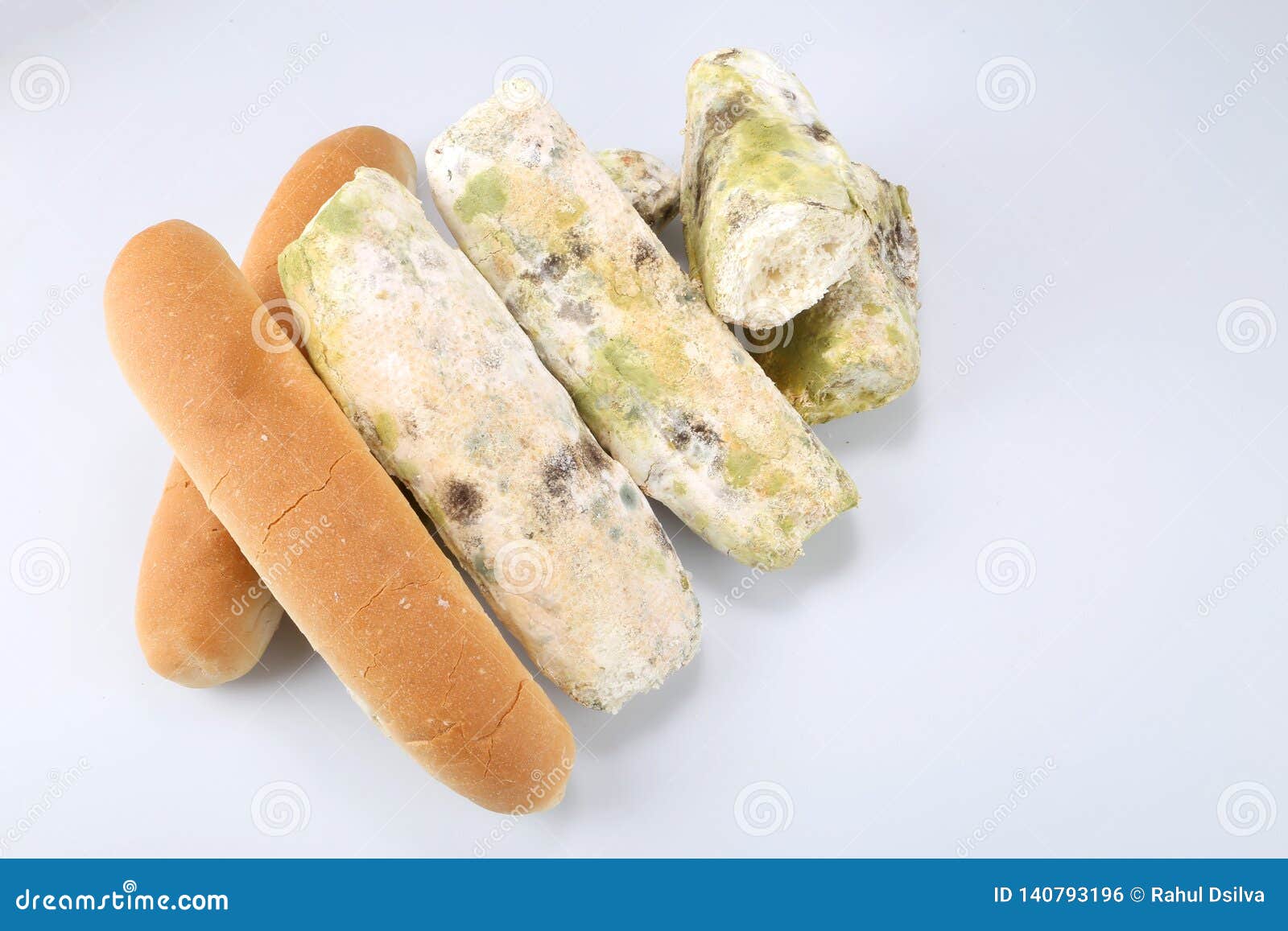 Mildew on Bread. Spoiled Foods that are Harmful To Consumption Stock ...