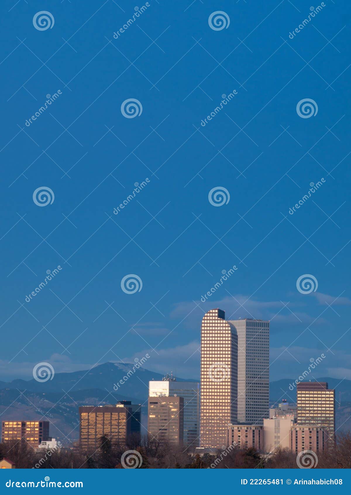 Mile High City of Denver stock image. Image of denver - 22265481
