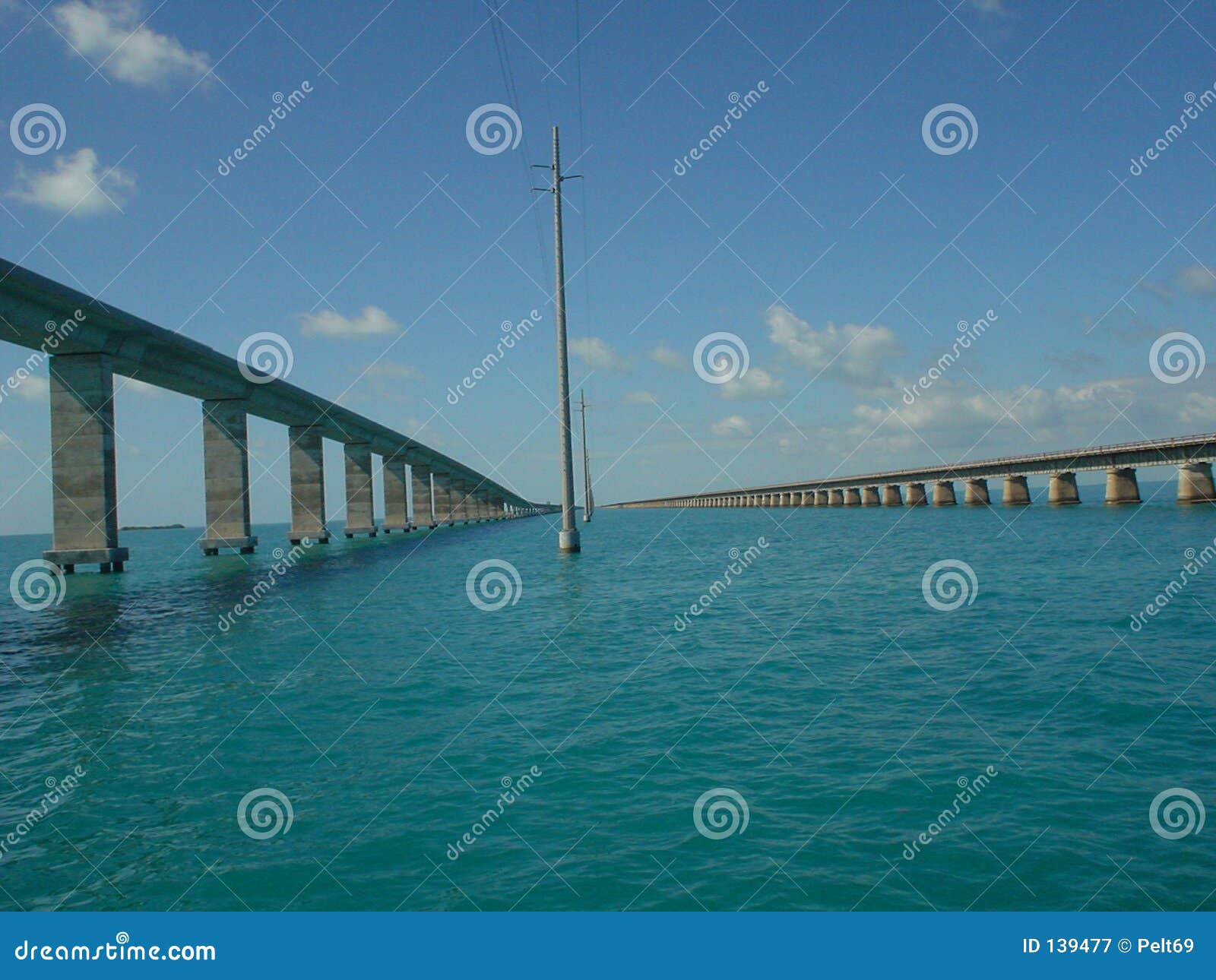 Mile long bridge stock image. Image of long, florida, transportation ...