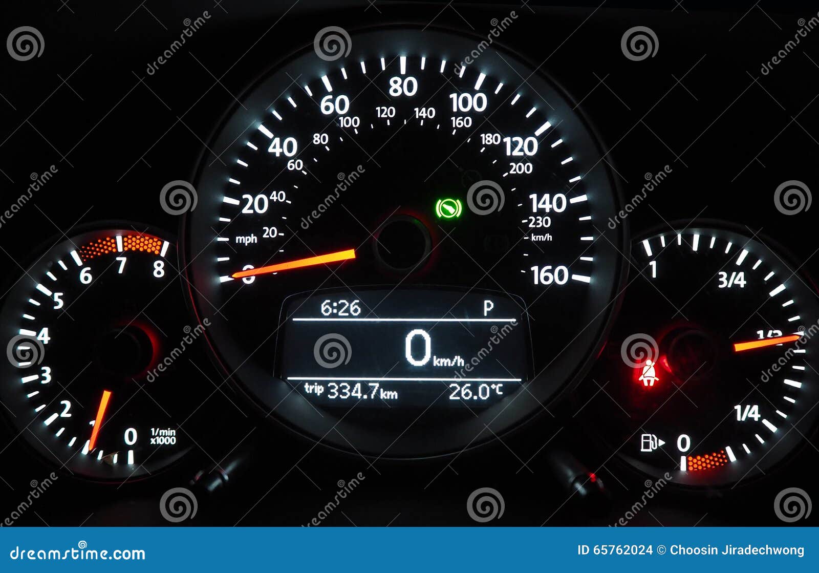 Mile meter in car stock photo. Image of panel, vehicle - 65762024