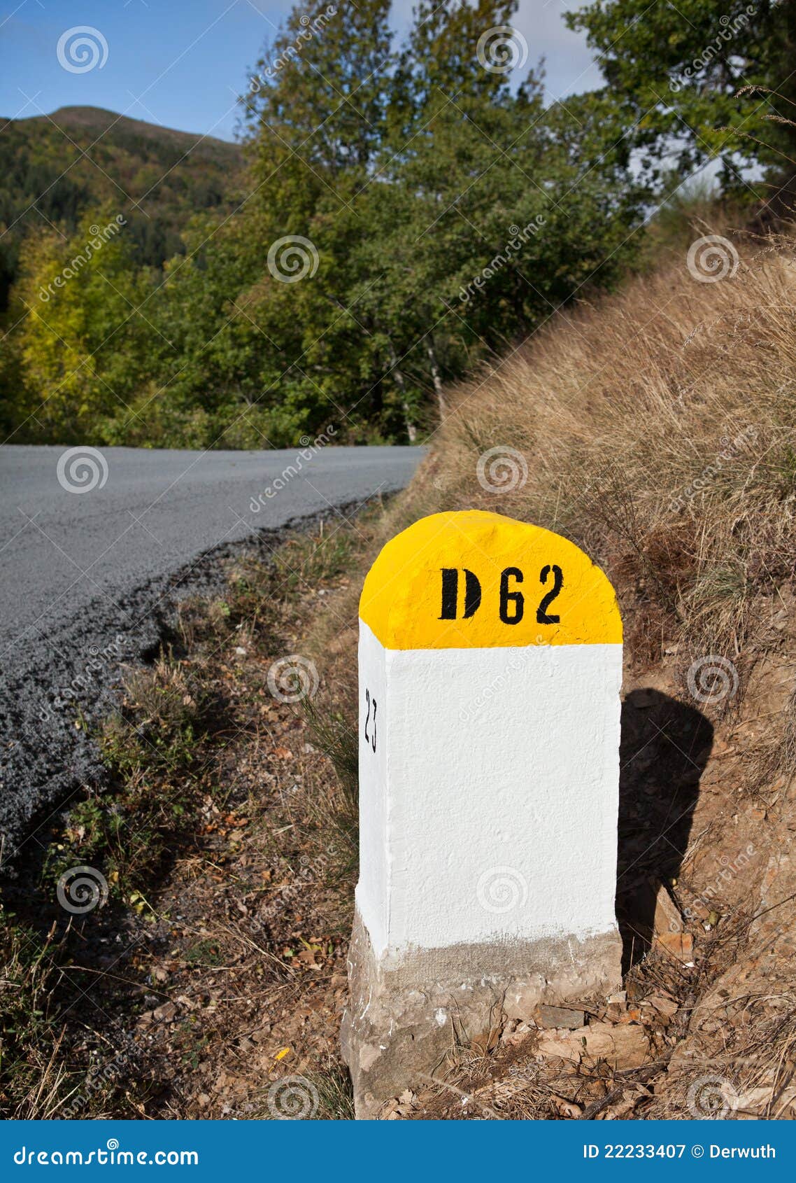 Milepost stockbild. Bild von sicherheit, zeichen, verkehr - 22233407