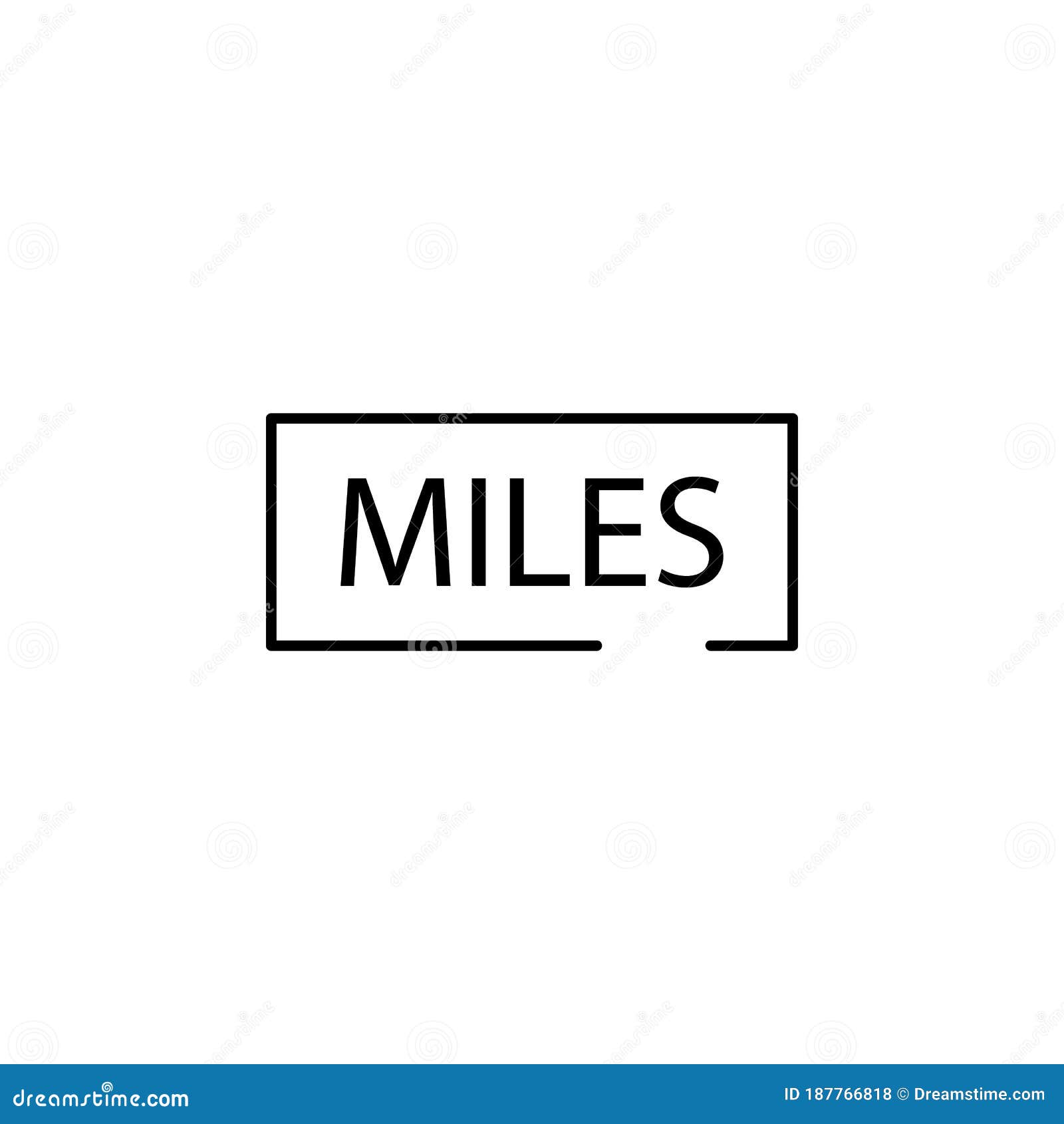 Miles Icon. Element of Speed Icon for Mobile Concept and Web Apps Stock ...