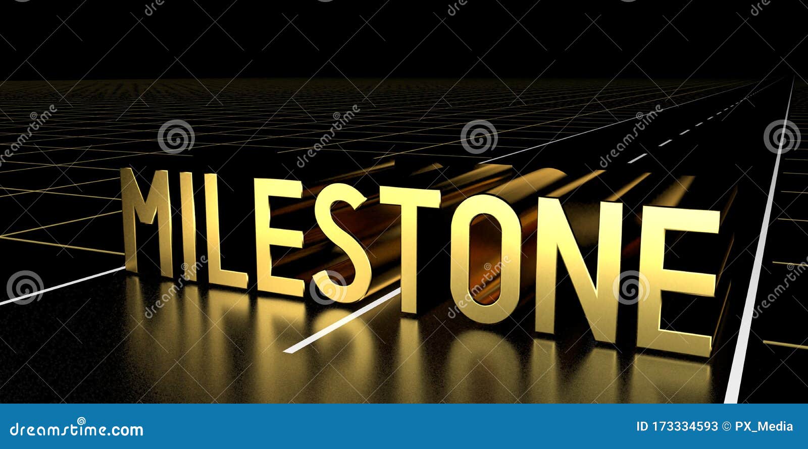 3d Milestone Black Symbols Vector Illustration | CartoonDealer.com ...