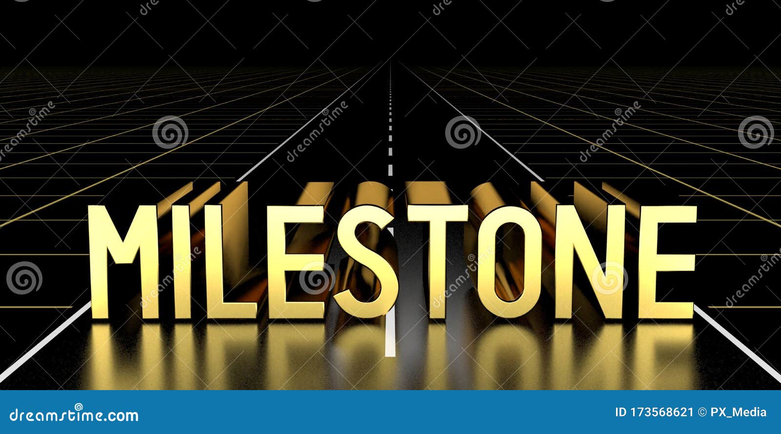 3d Milestone Black Symbols Vector Illustration | CartoonDealer.com ...