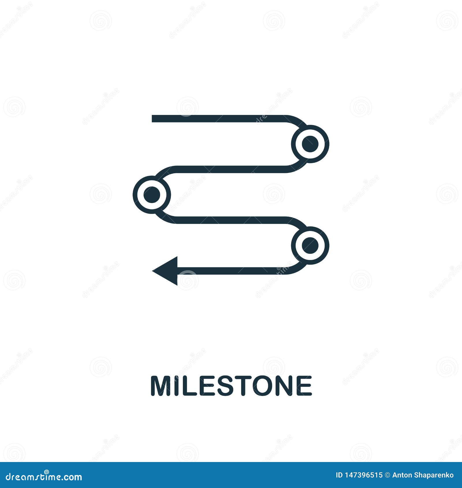Milestone Icon. Creative Element Design from Business Strategy Icons ...