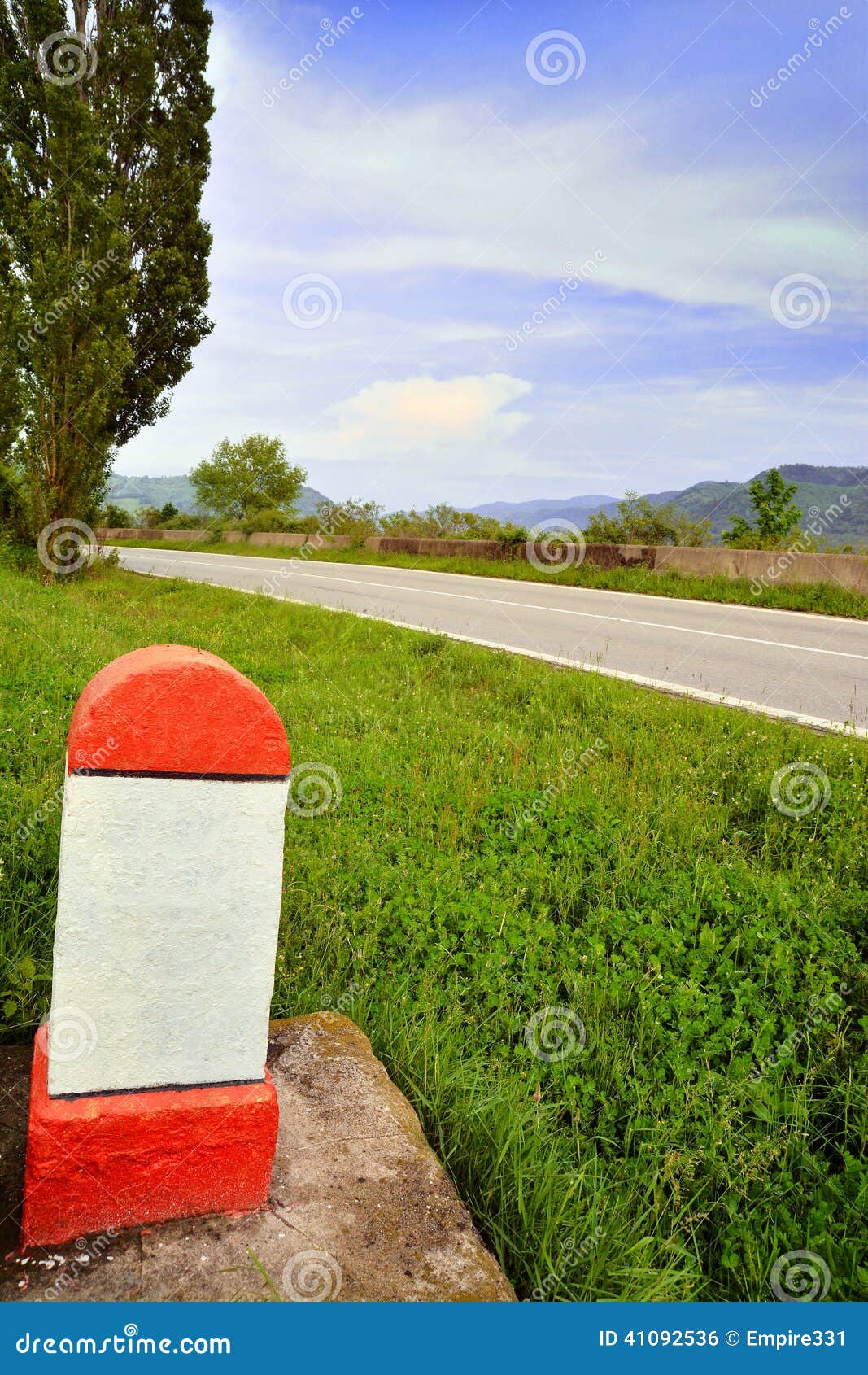 Milestone stock photo. Image of horizon, journey, distance - 41092536