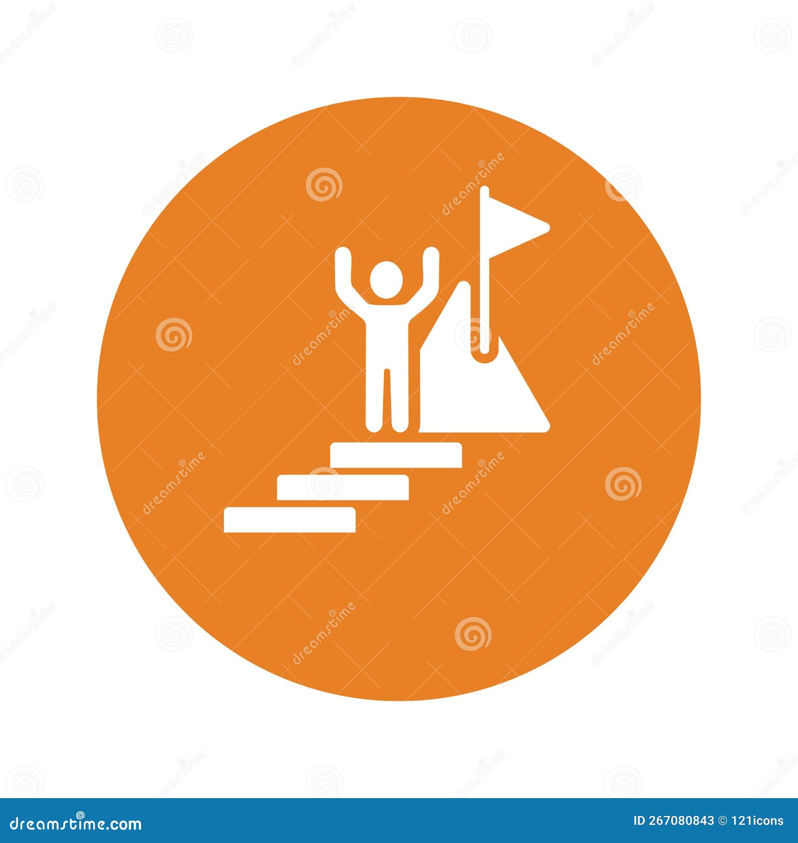 Milestone, Success, Target Icon Stock Illustration - Illustration of ...