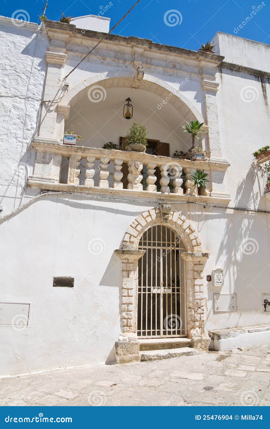 Mileti Palace. Ostuni. Puglia. Italy Stock Photo - Image of arch ...