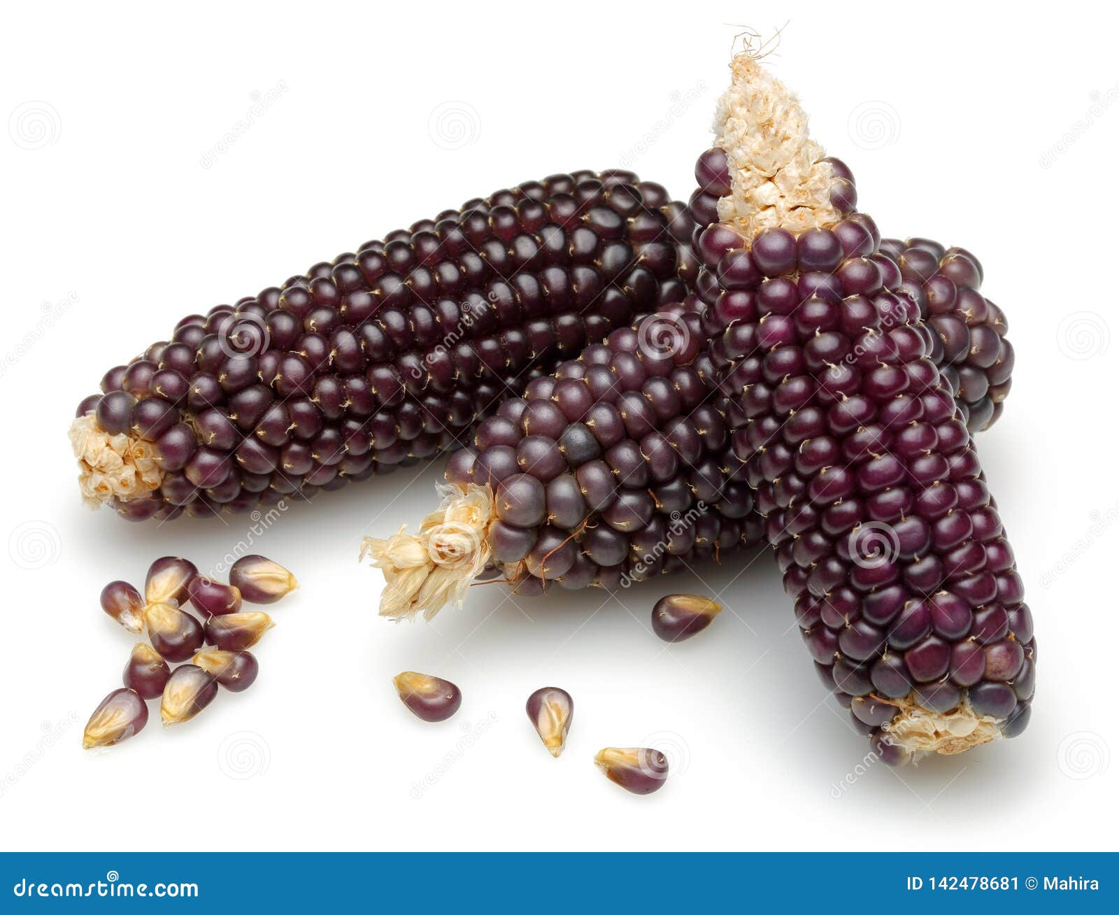 Milho Roxo Secado Isolado No Branco Imagem de Stock - Imagem de sair ...