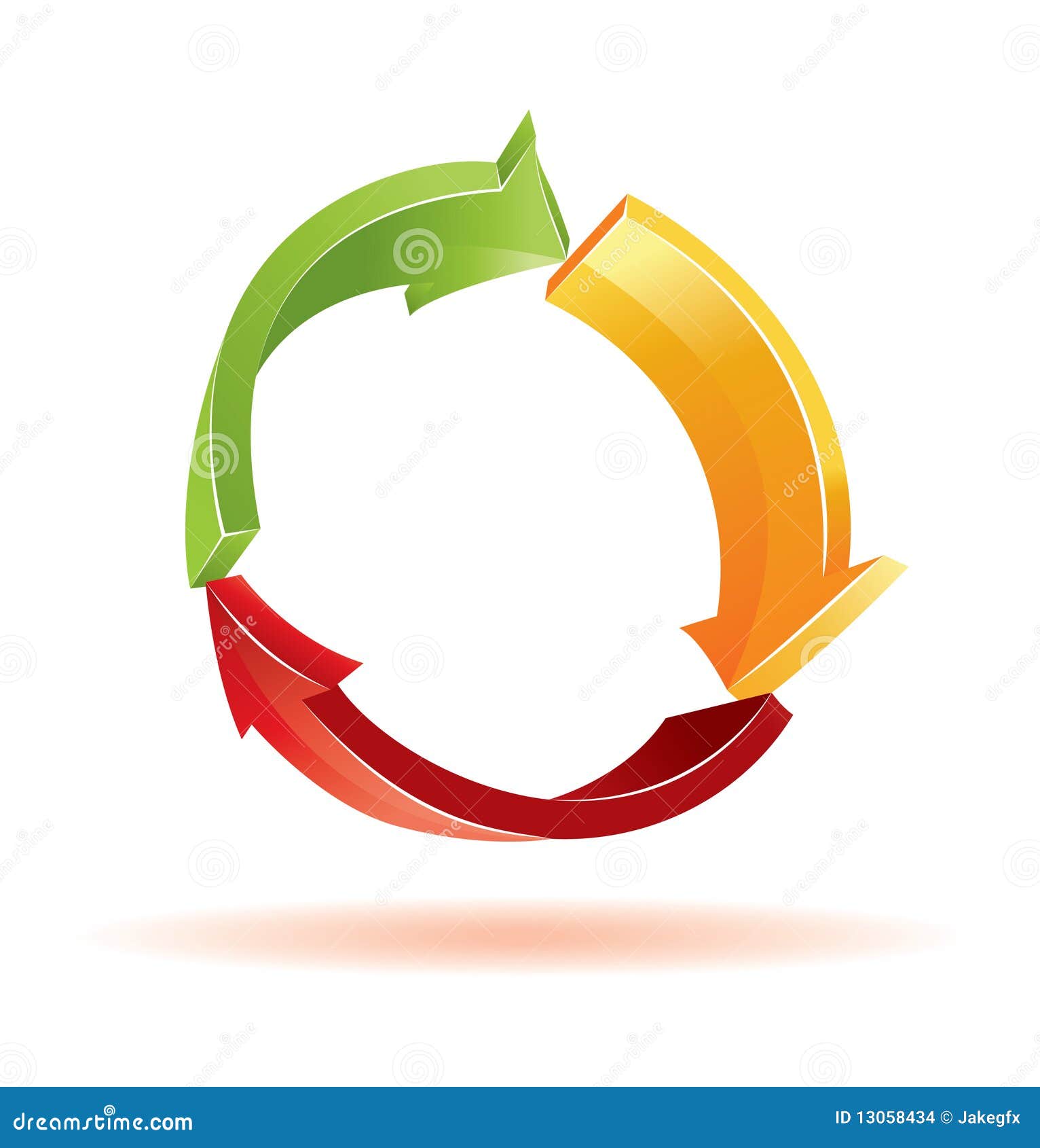 Milieu 3d symbool vector illustratie. Illustration of recycleer - 13058434