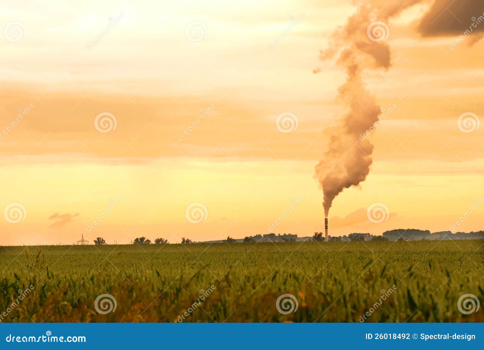 Milieuvervuiling stock foto. Image of vervuil, fabriek - 26018492