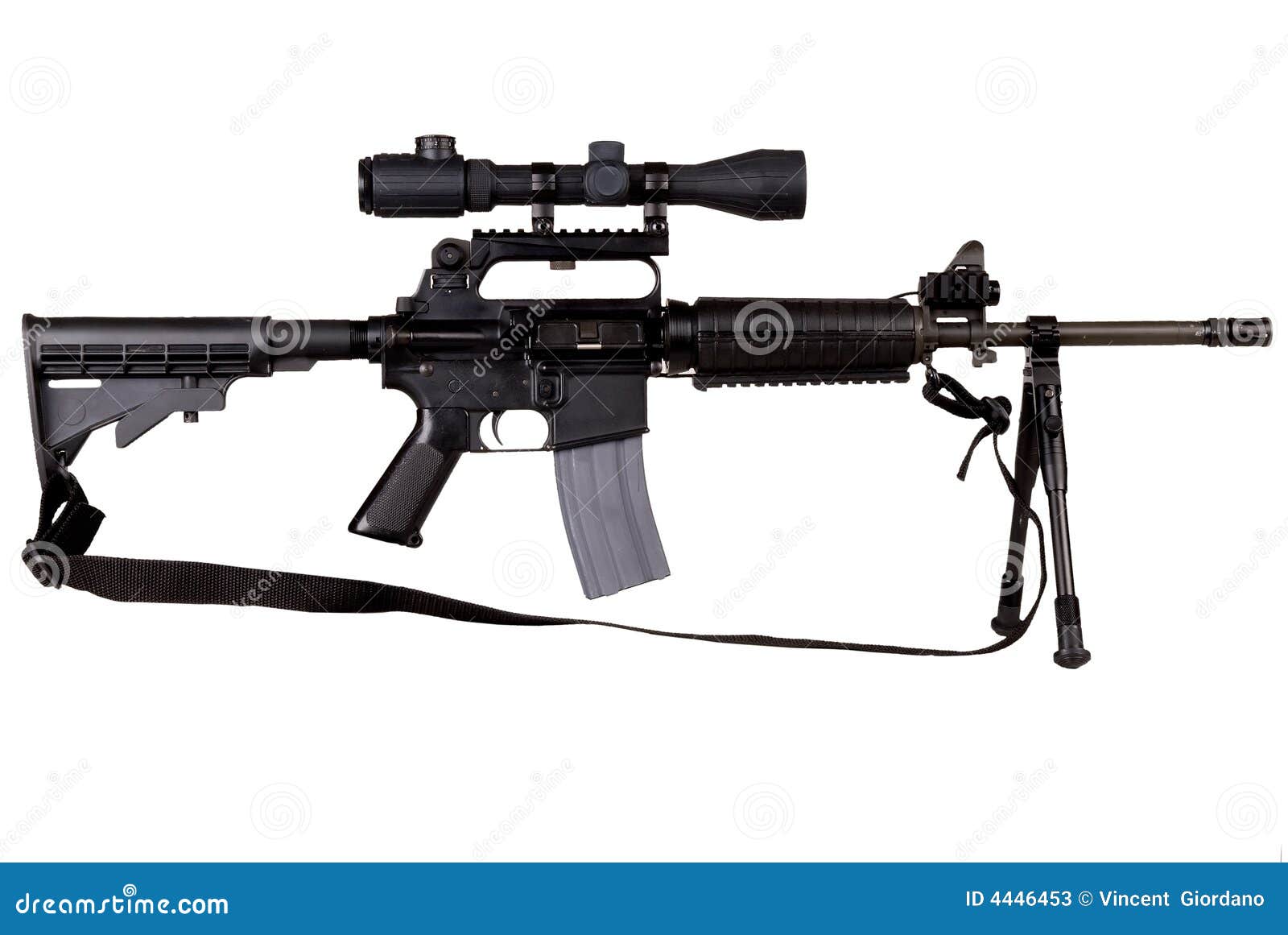 Militair Geweer stock afbeelding. Image of kanon, oorlog - 4446453