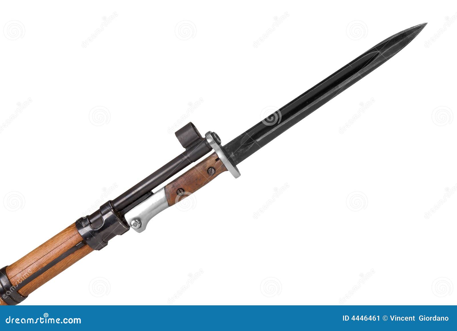 Militair Geweer Met Bajonet Stock Afbeelding - Afbeelding: 4446461