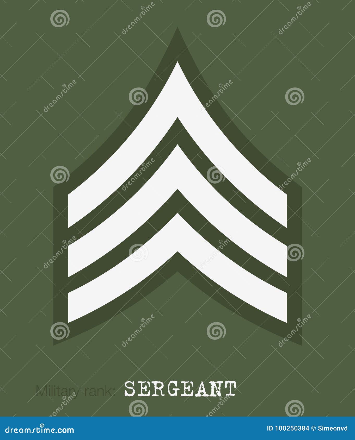 Militaire Rangen En Insignes Strepen En Chevrons Van Leger Vector ...