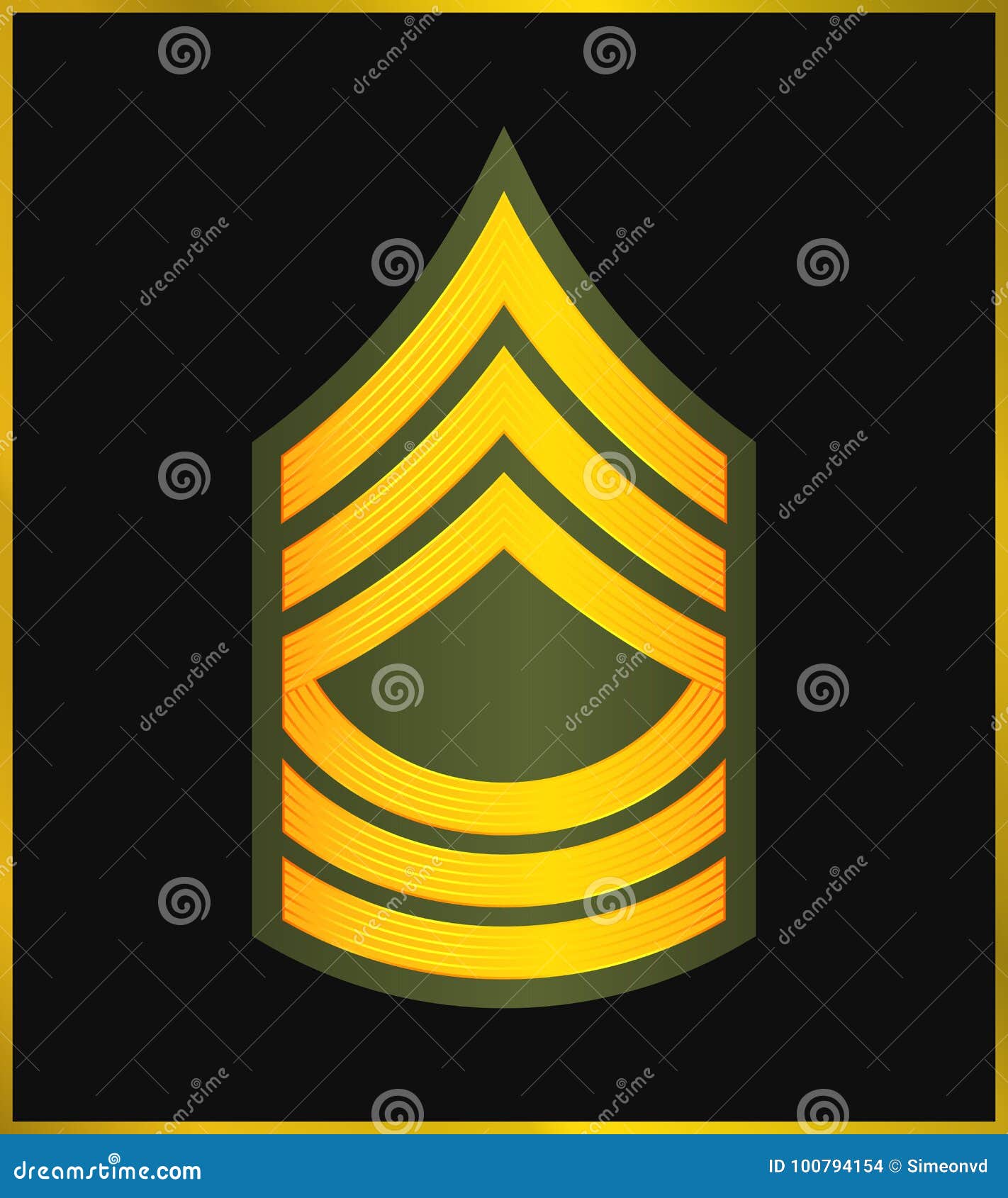 Militaire Rangen En Insignes Strepen En Chevrons Van Leger Vector ...