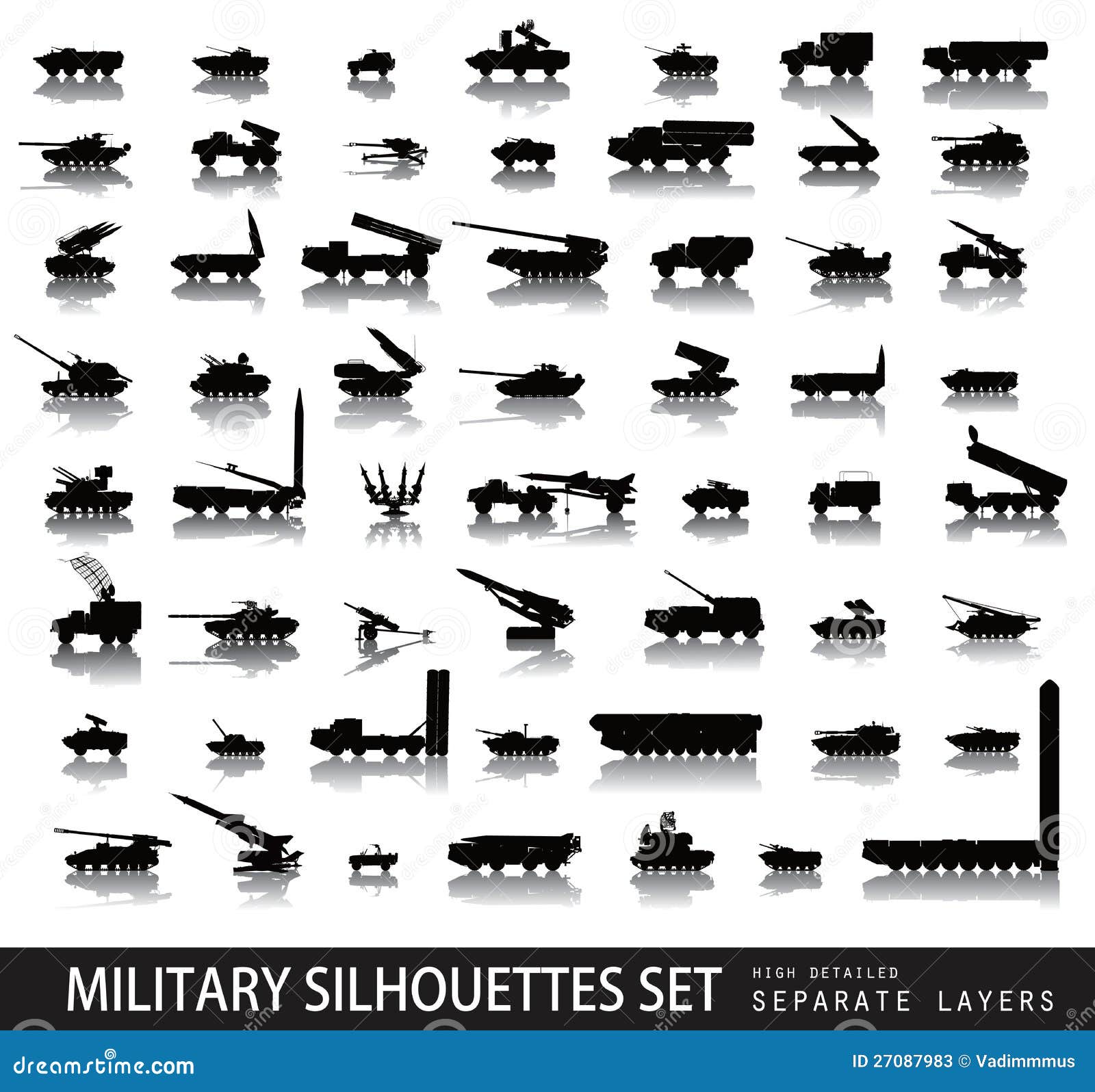 Military stock vector. Illustration of mlrs, shilka, airborne - 27087983