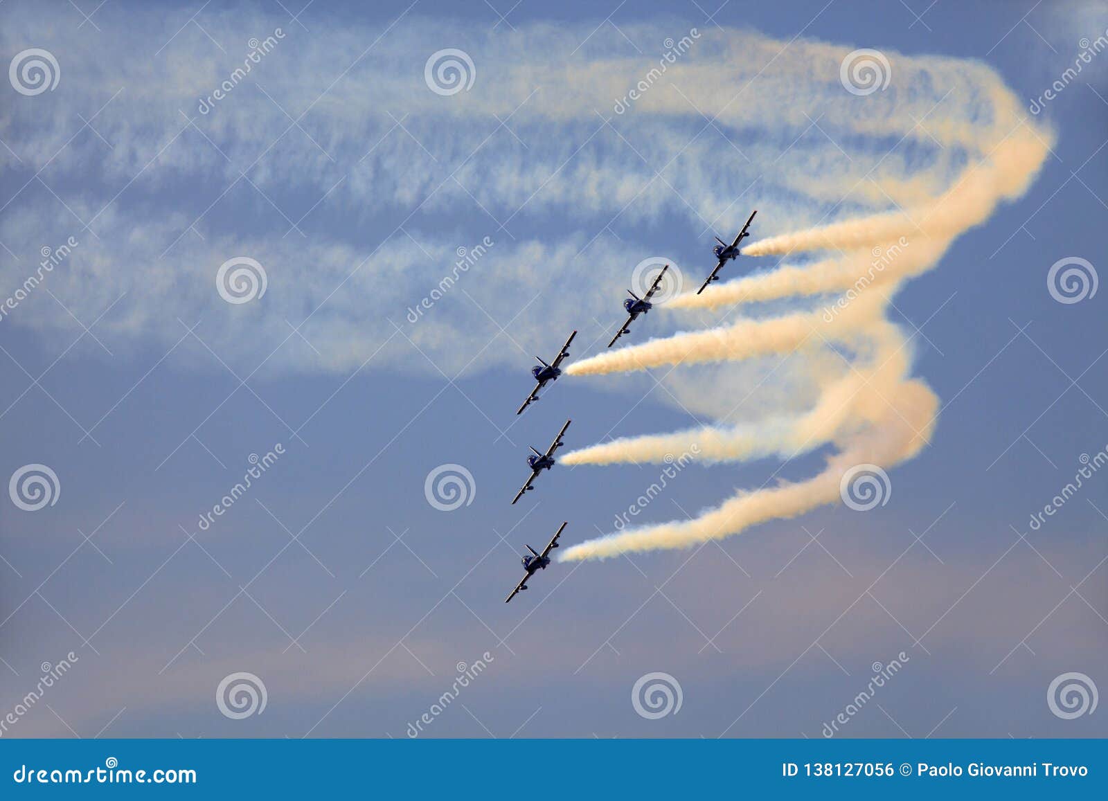 Military Airbase Cameri, the Italian Acrobatic Team `Frecce Tricolori ...