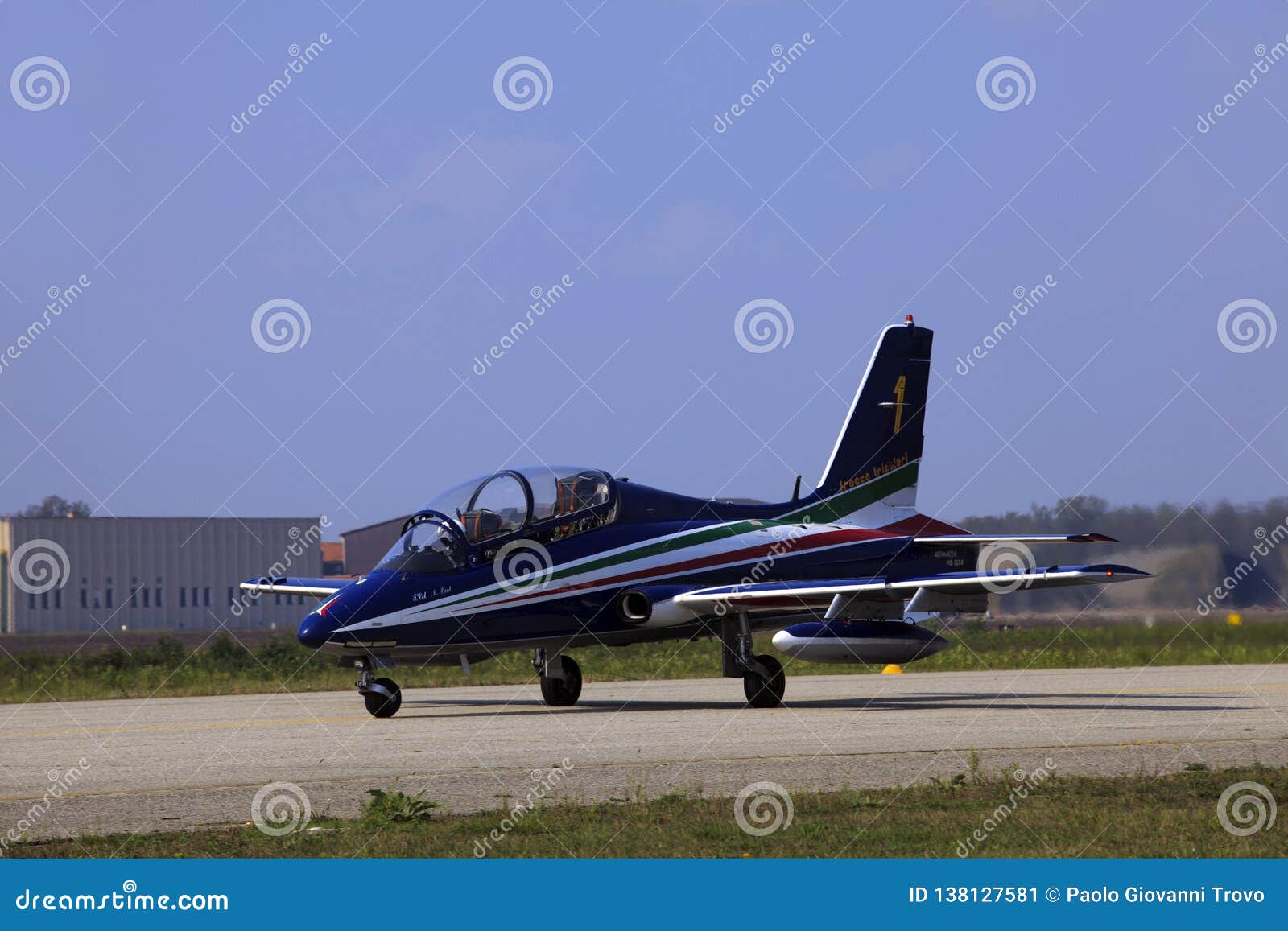 Military Airbase Cameri, the Italian Acrobatic Team `Frecce Tricolori ...