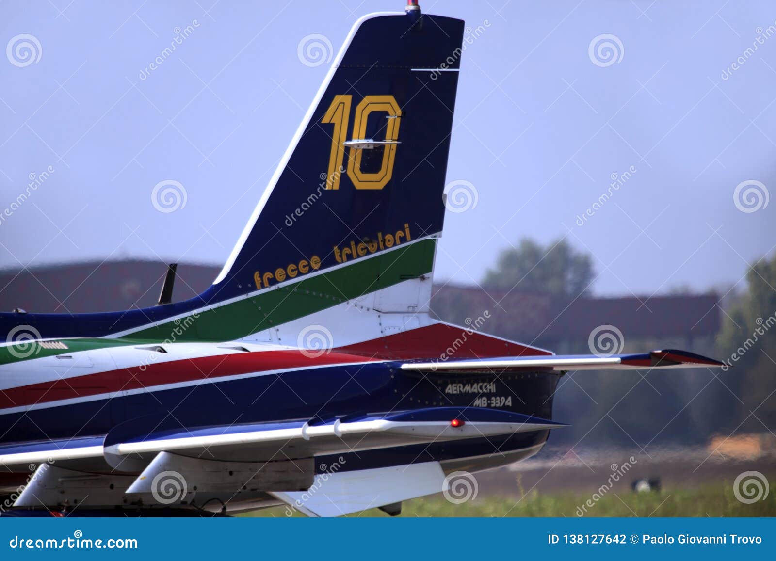 Military Airbase Cameri, the Italian Acrobatic Team `Frecce Tricolori ...