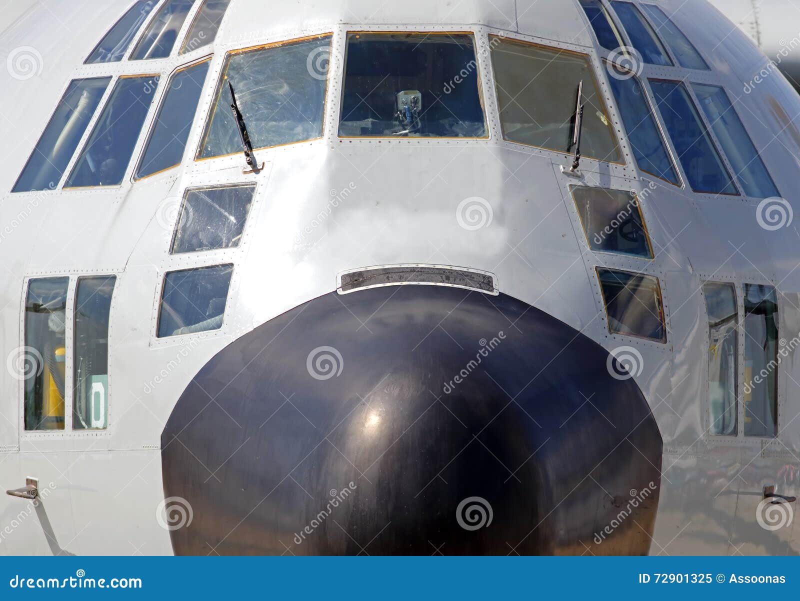 Military Aircraft Front Cockpit Stock Image - Image of runway ...
