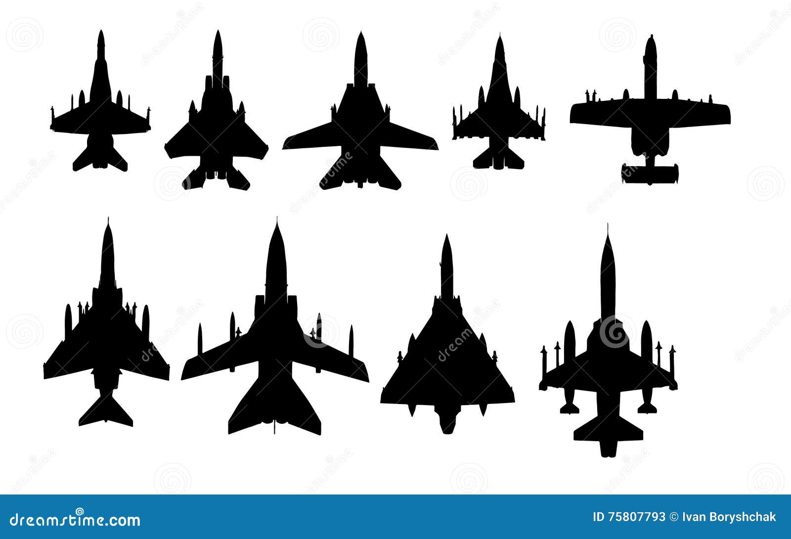 Military aircraft stock illustration. Illustration of flying - 75807793