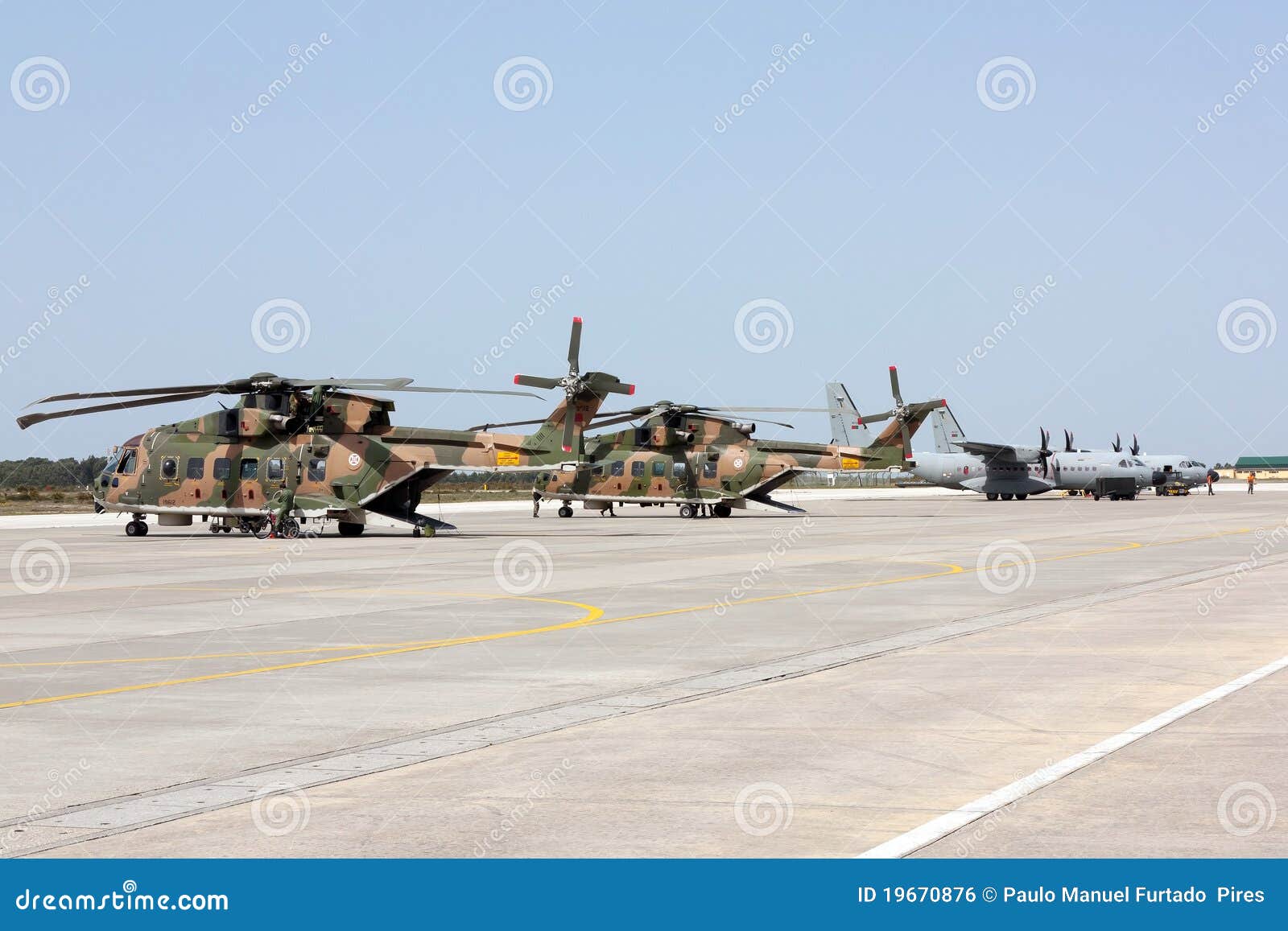 Military Aircrafts Grounded Preparing for Mission. Editorial Photo ...