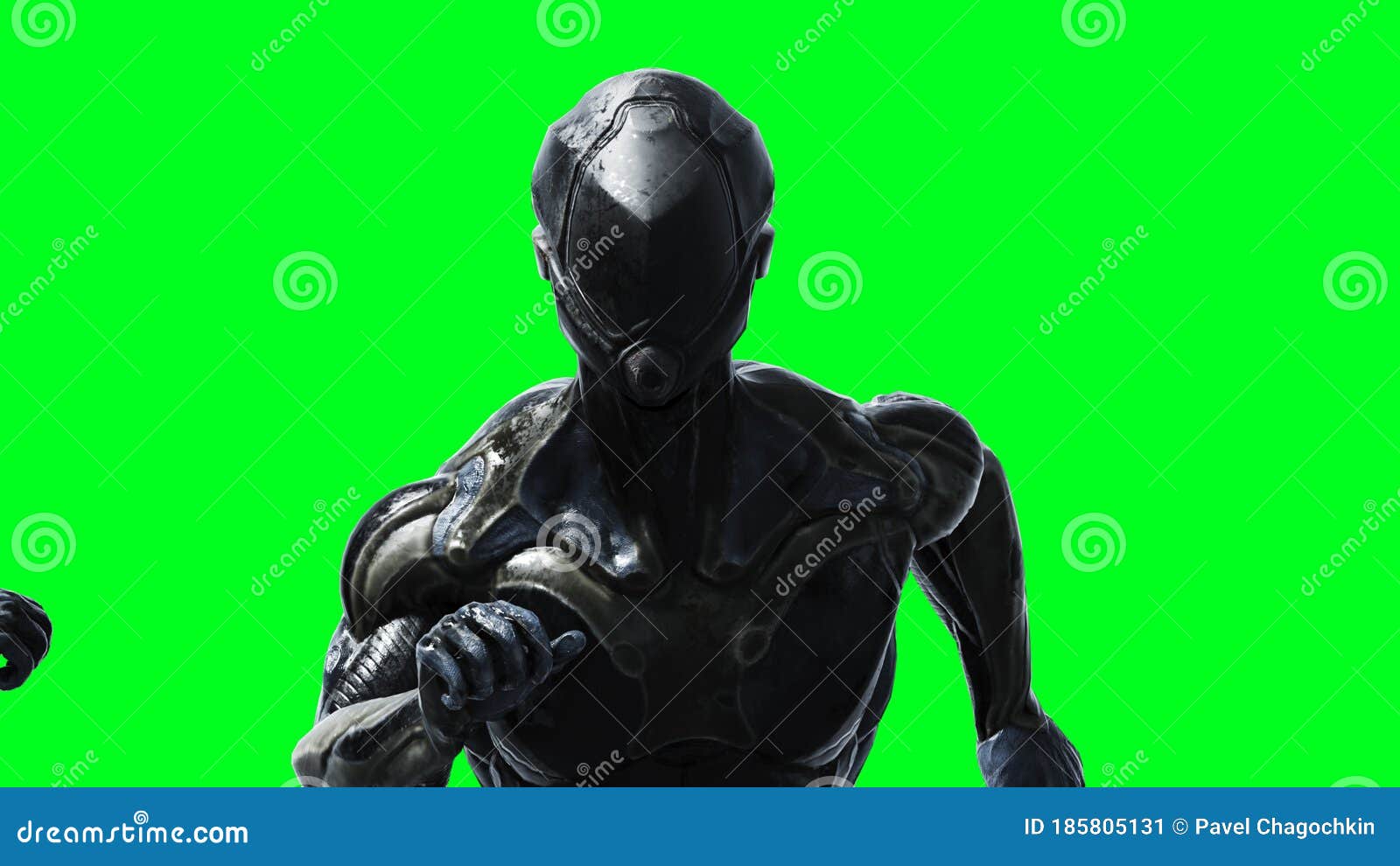 Set Of Alien Soldier In Battle Helmet And Paratrooper Beret. Design ...