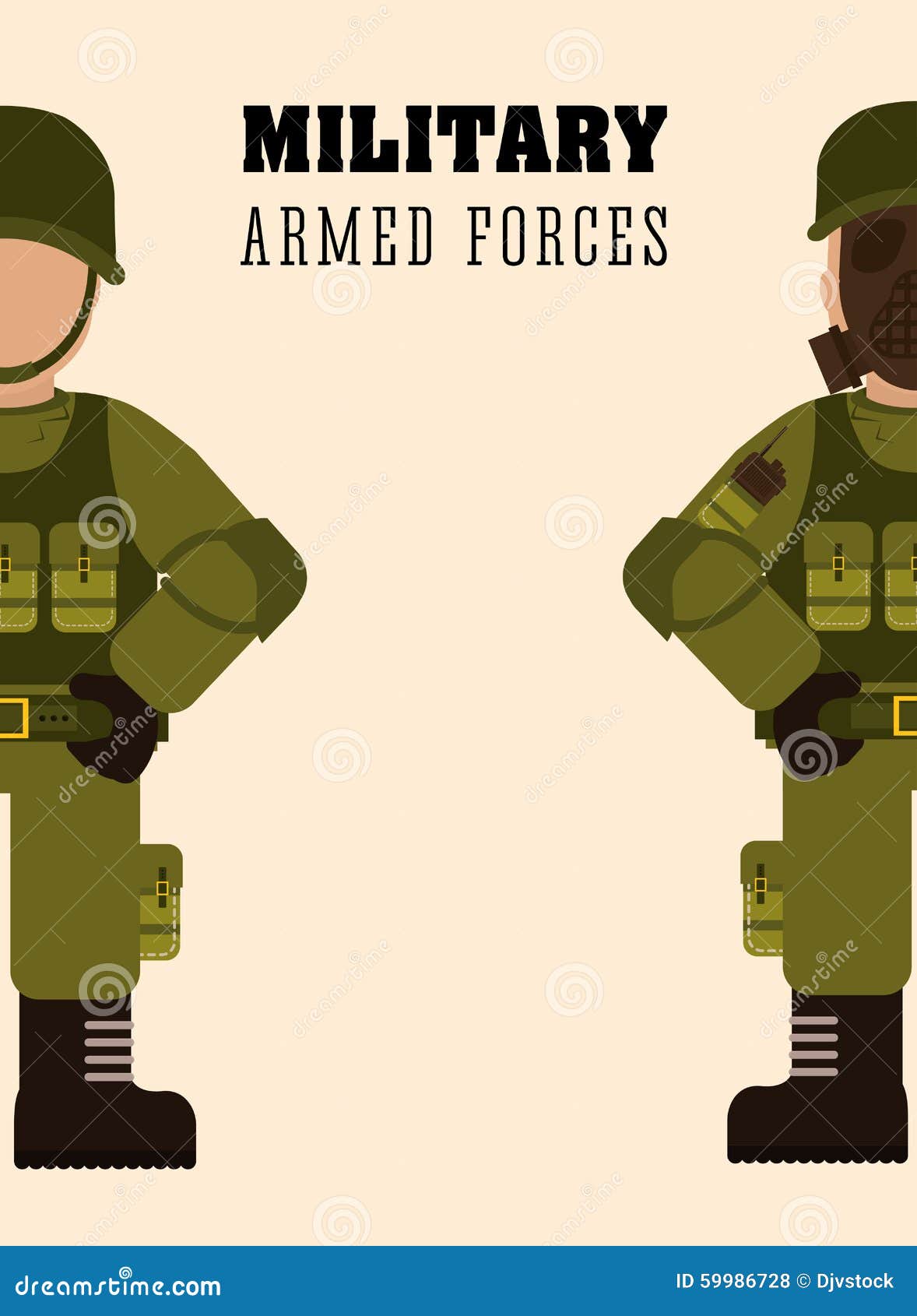 Set Of Military And Armed Forces Badges And Labels Stock Photo ...