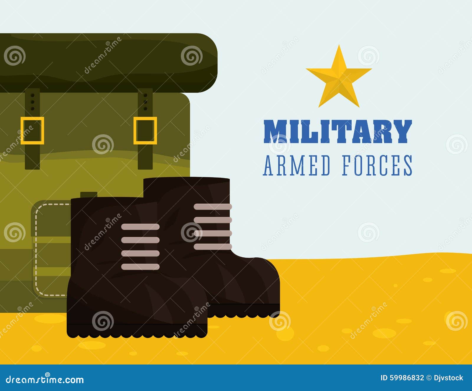 Set Of Military And Armed Forces Badges And Labels Stock Photo ...