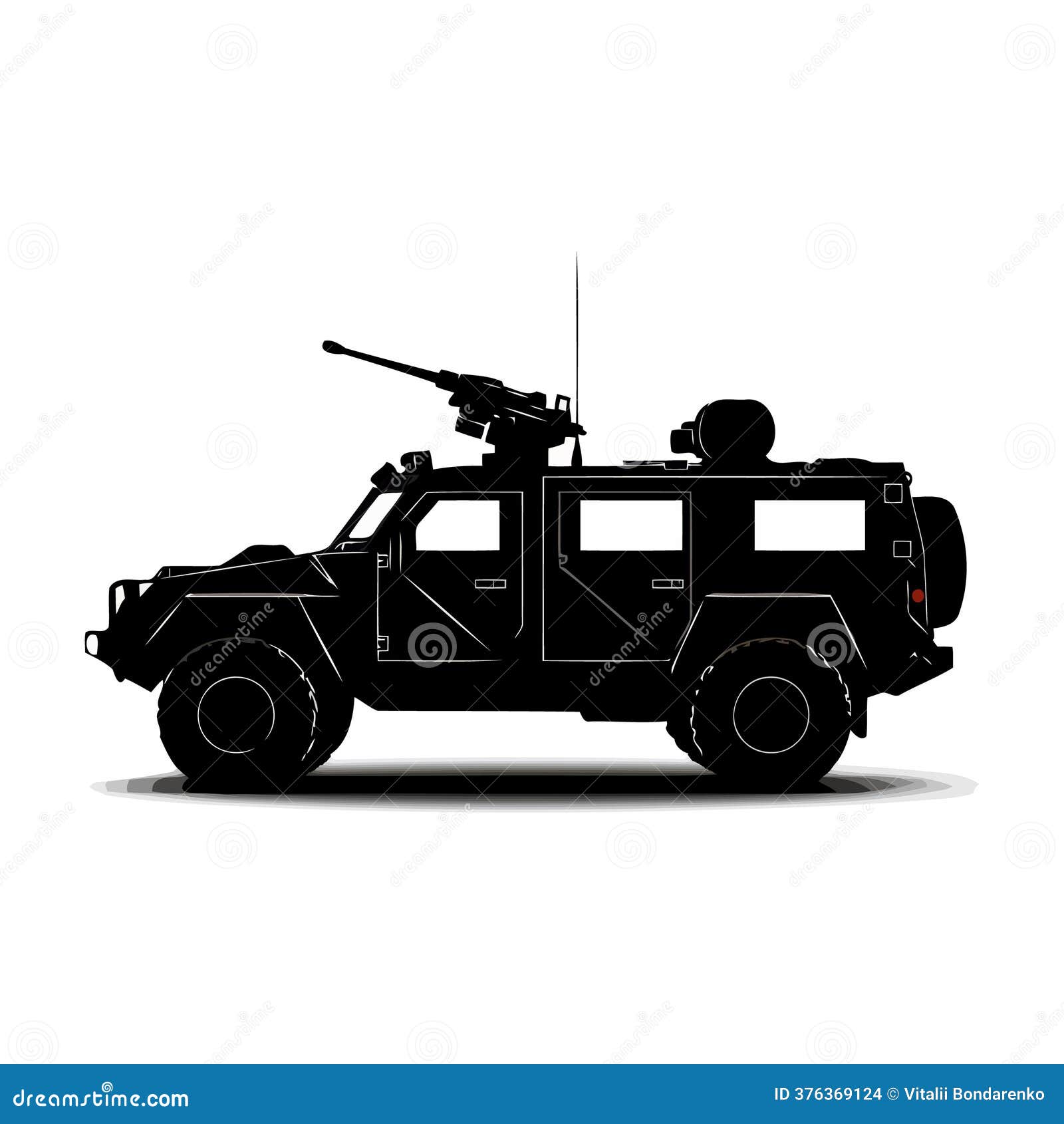 Armored Van Vehicle Sketch Cartoon Vector | CartoonDealer.com #45952193