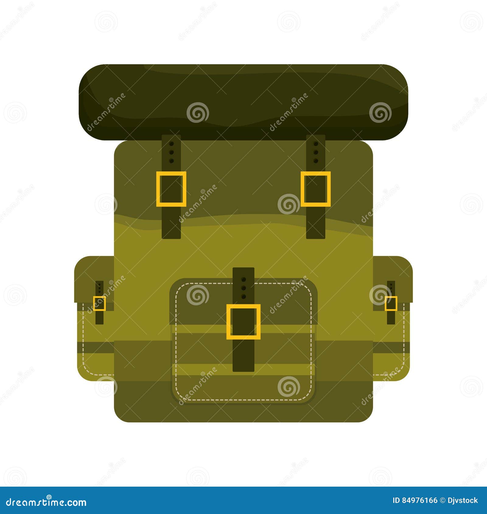 Military Army Bag Icon Image Stock Illustration - Illustration of armor ...