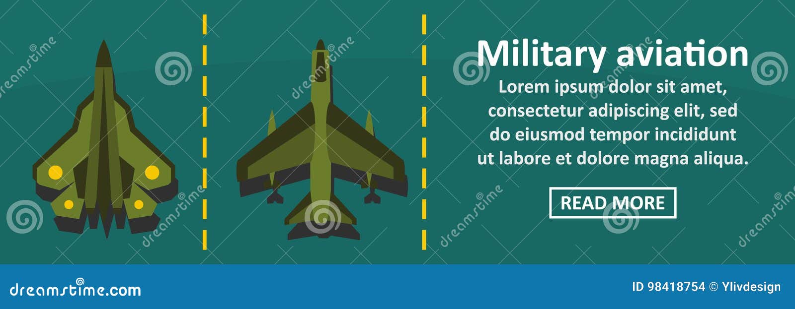 Military Aviation Banner Horizontal Concept Stock Vector - Illustration ...