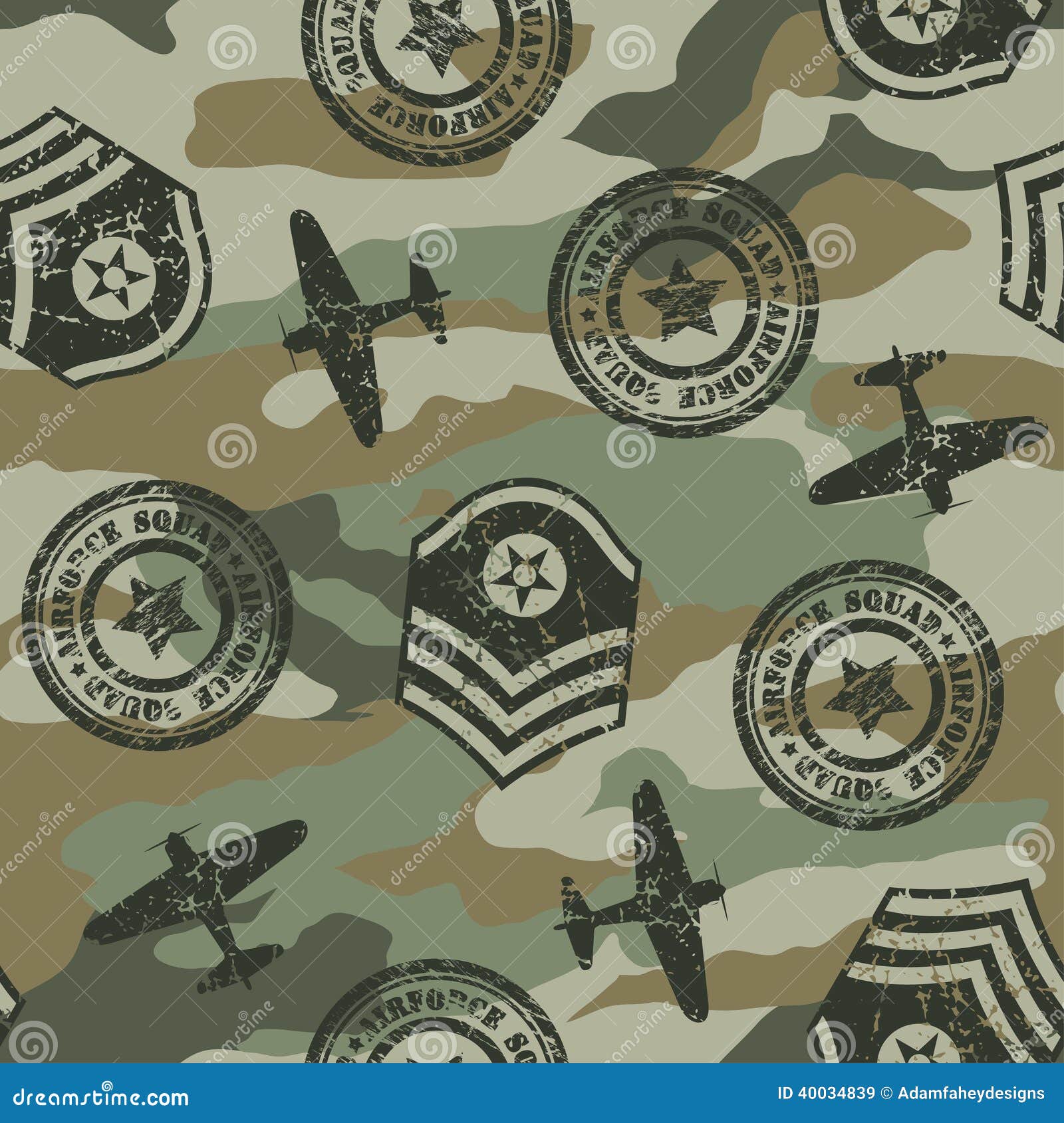 Seamless Military Camouflage Pattern. Cartoon Vector | CartoonDealer ...