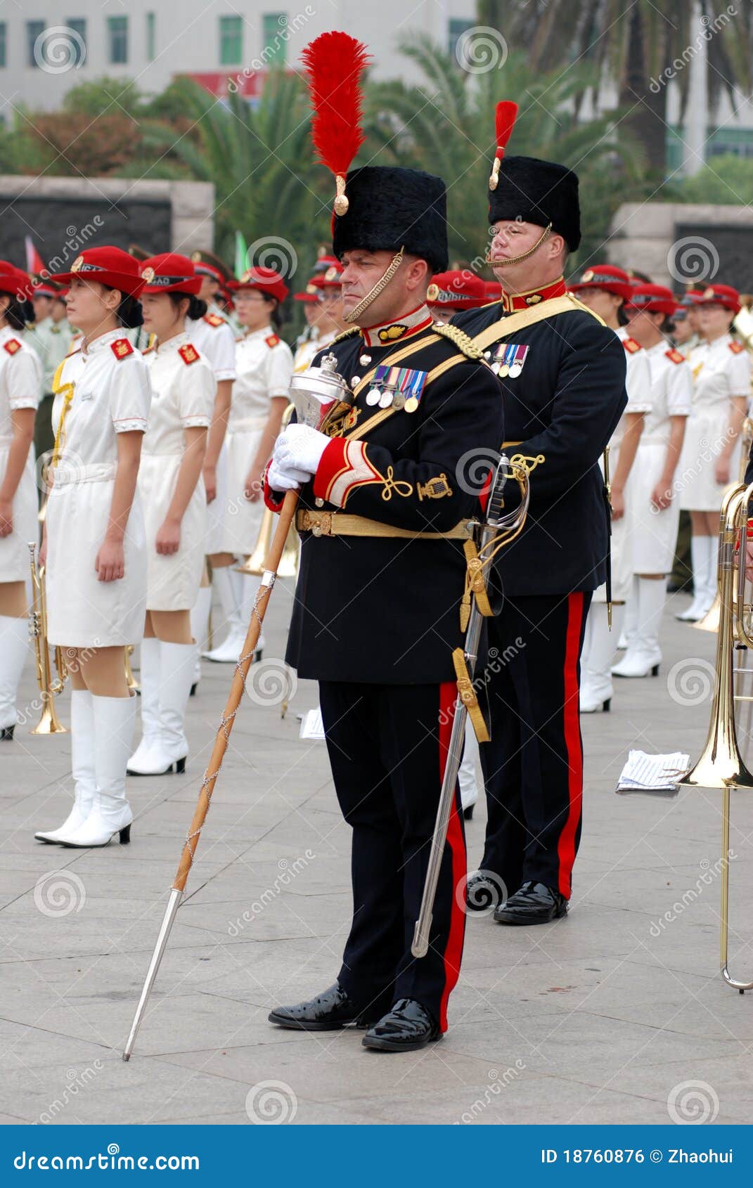 Military band editorial photo. Image of instruments, brass - 18760876
